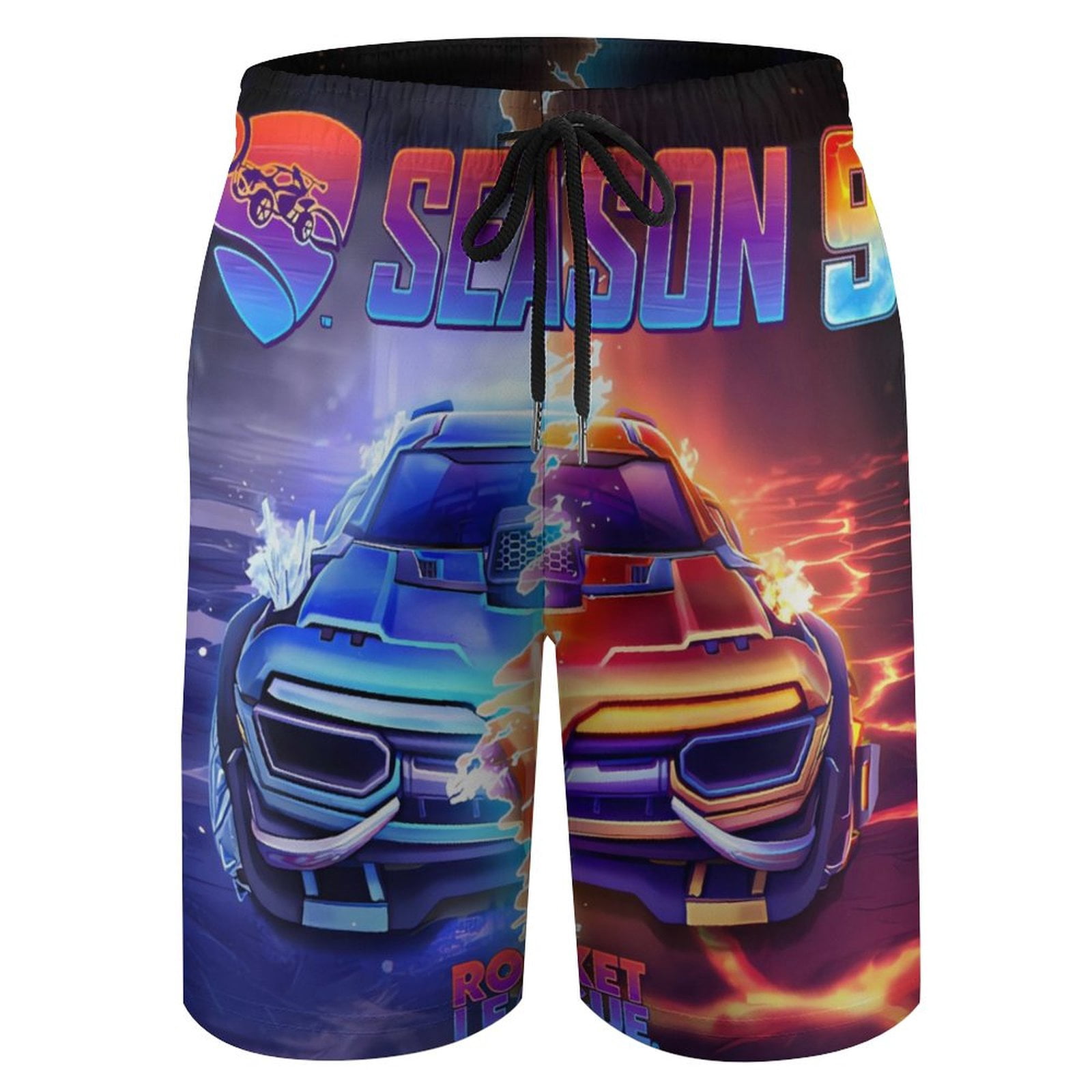 Roc-ket Car Lea-gue Boys Swim Trunks with Pocket Quick Dry Swimwear ...