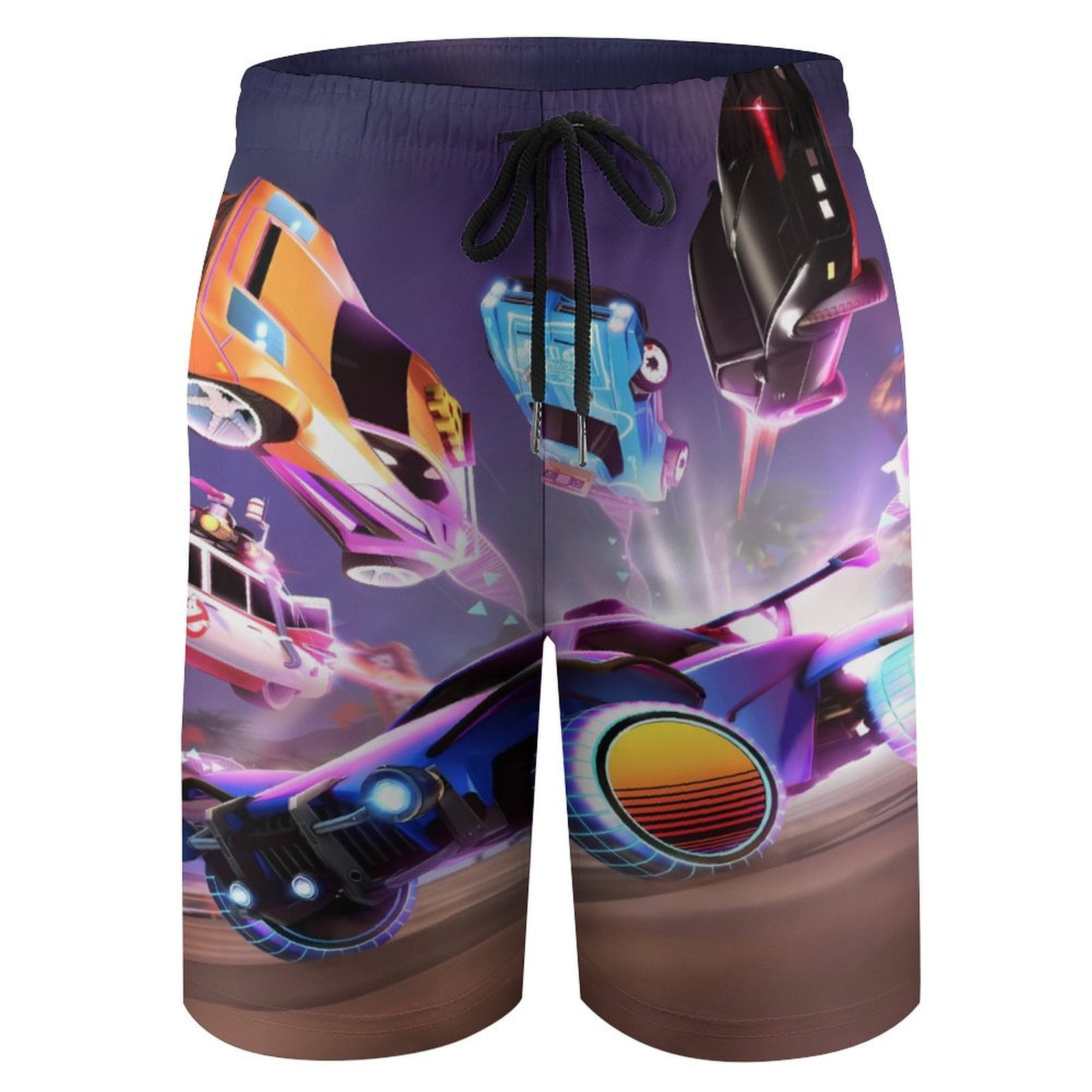 Roc-ket Car Lea-gue Boys Swim Trunks with Pocket Quick Dry Swimwear ...