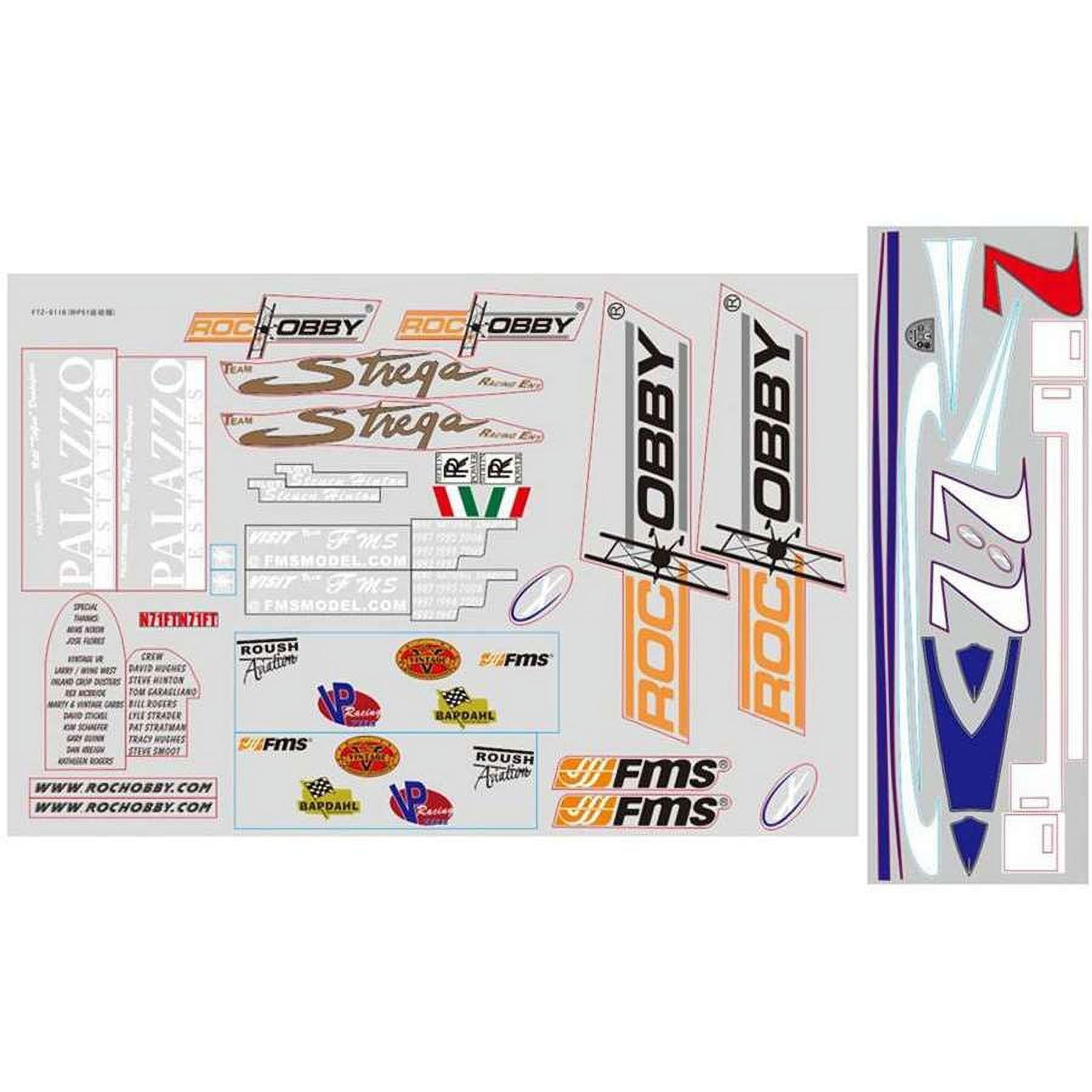 RocHobby Decal Sheet P-51 Strega- ROHKA117STR Decals Trim Pilots Scale ...