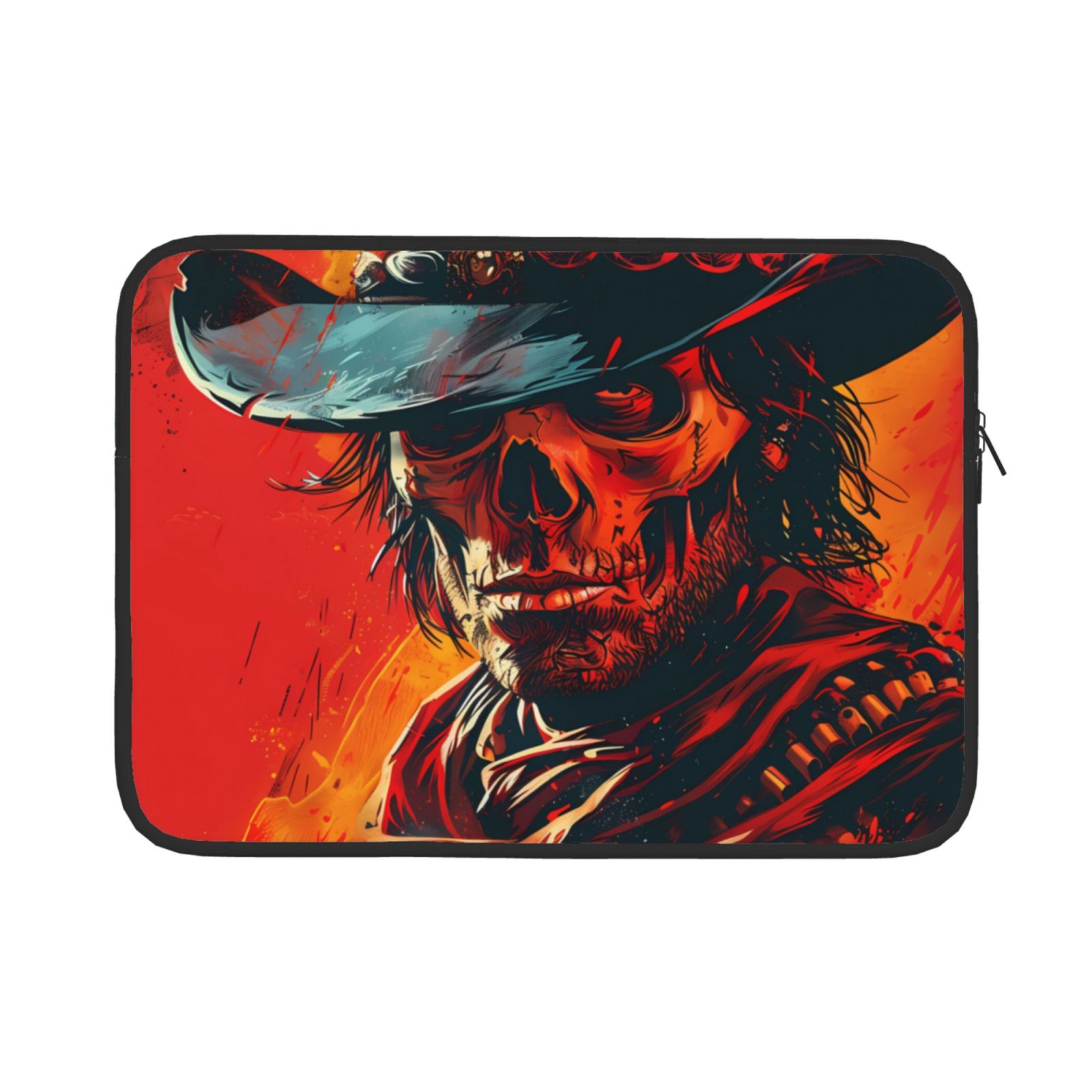 Rocae 60s Western Skull Cowboy for Classic Slim Ergonomic Briefcase and ...