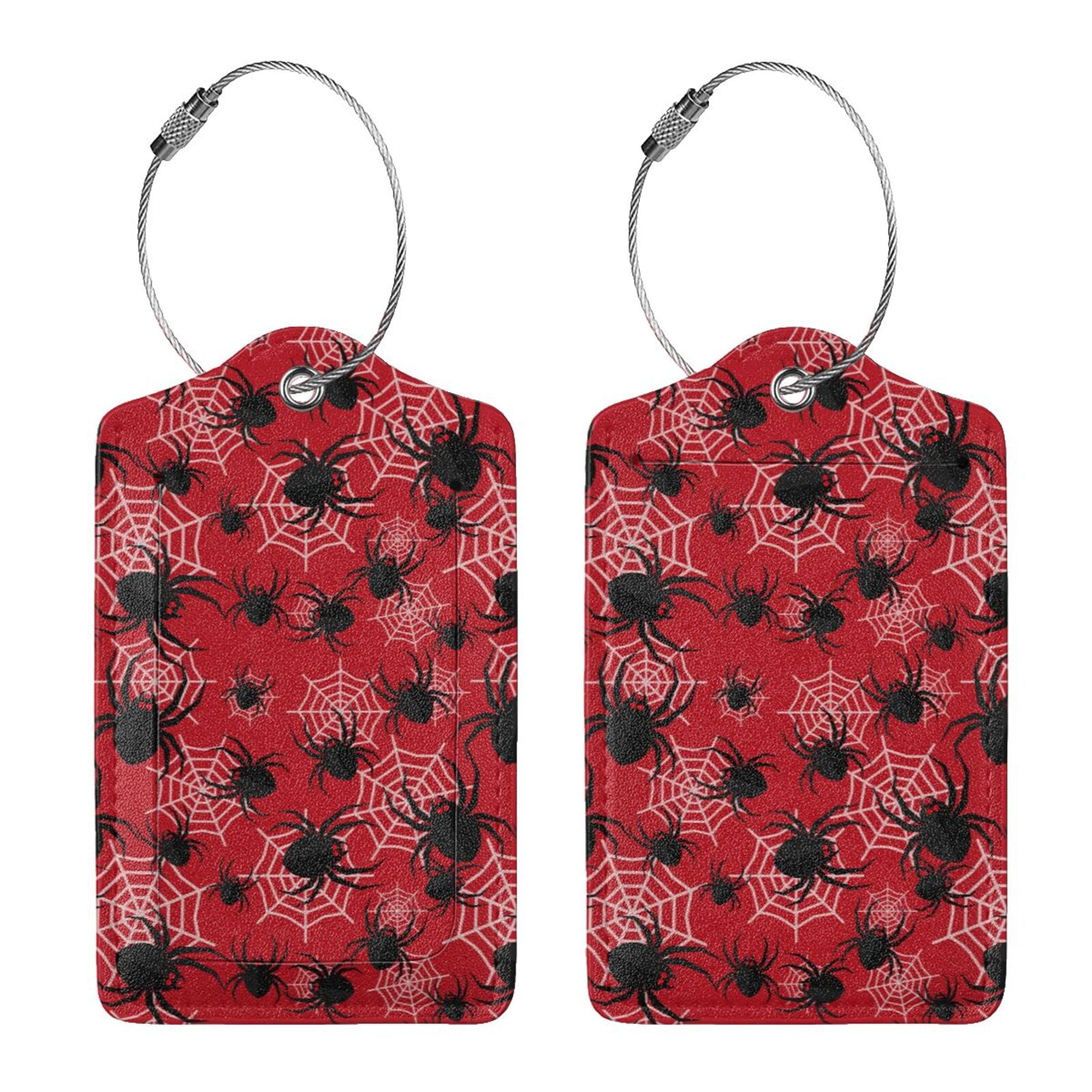 Rocae A Web With A Spider 1 for Leather Luggage Baggage Tags ID Label ...