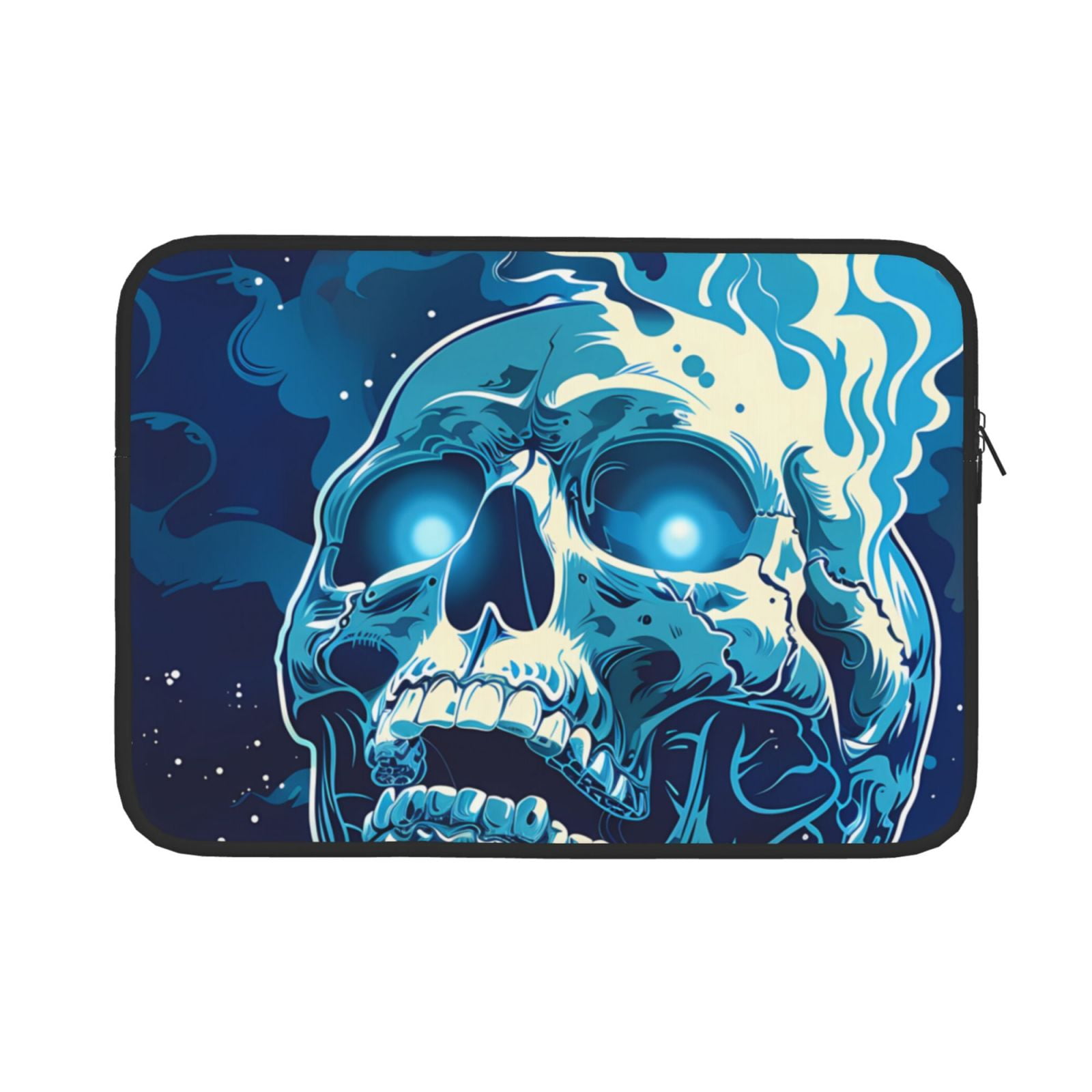 Rocae Abstract Blue Skull for Classic Slim Ergonomic Briefcase and ...