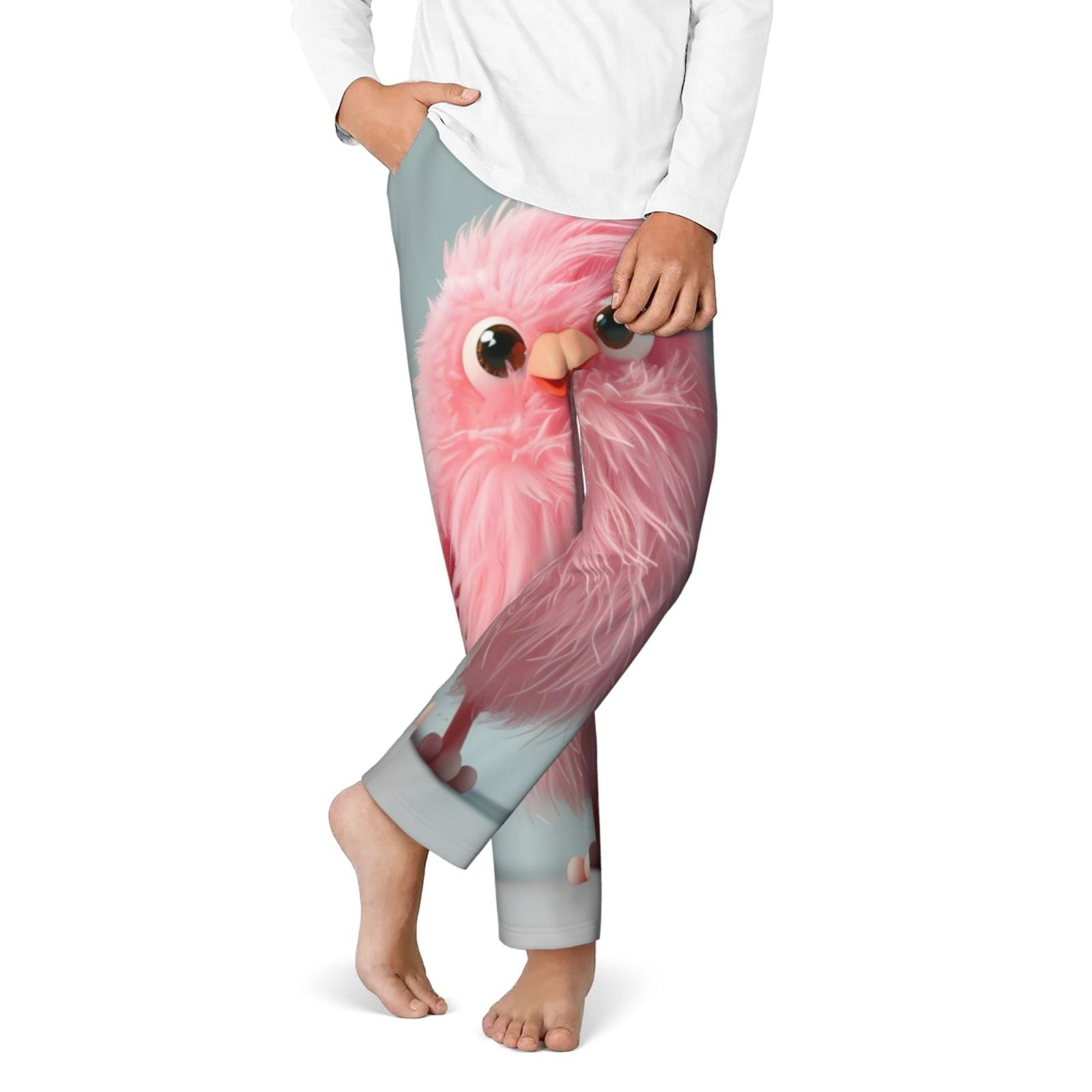 Rocae Adorable Pink Fluffy Birds for Teenagers' Pajama Pants,Girls ...