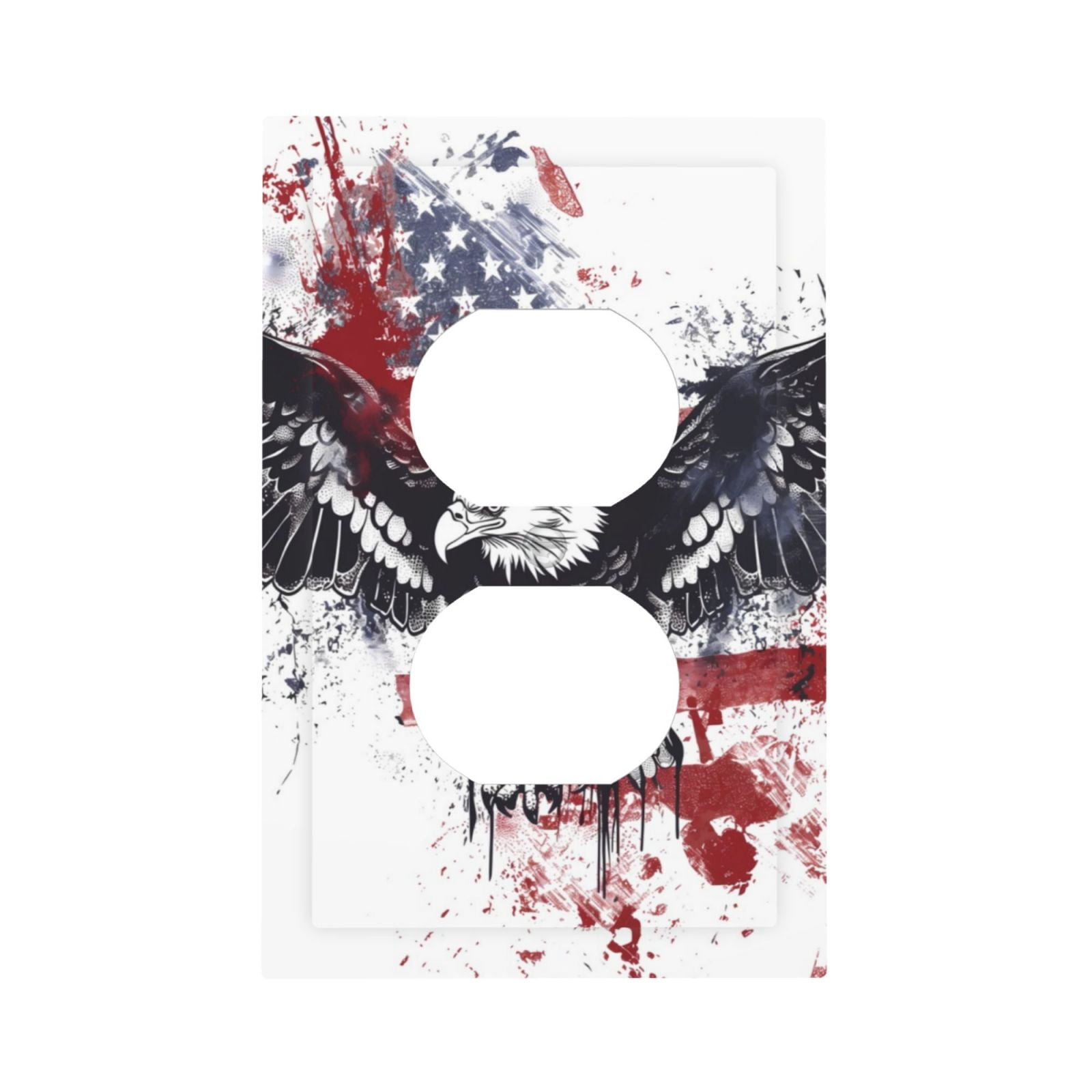 Rocae American Flag Eagle Art for Decorator Light Switch or Receptacle ...
