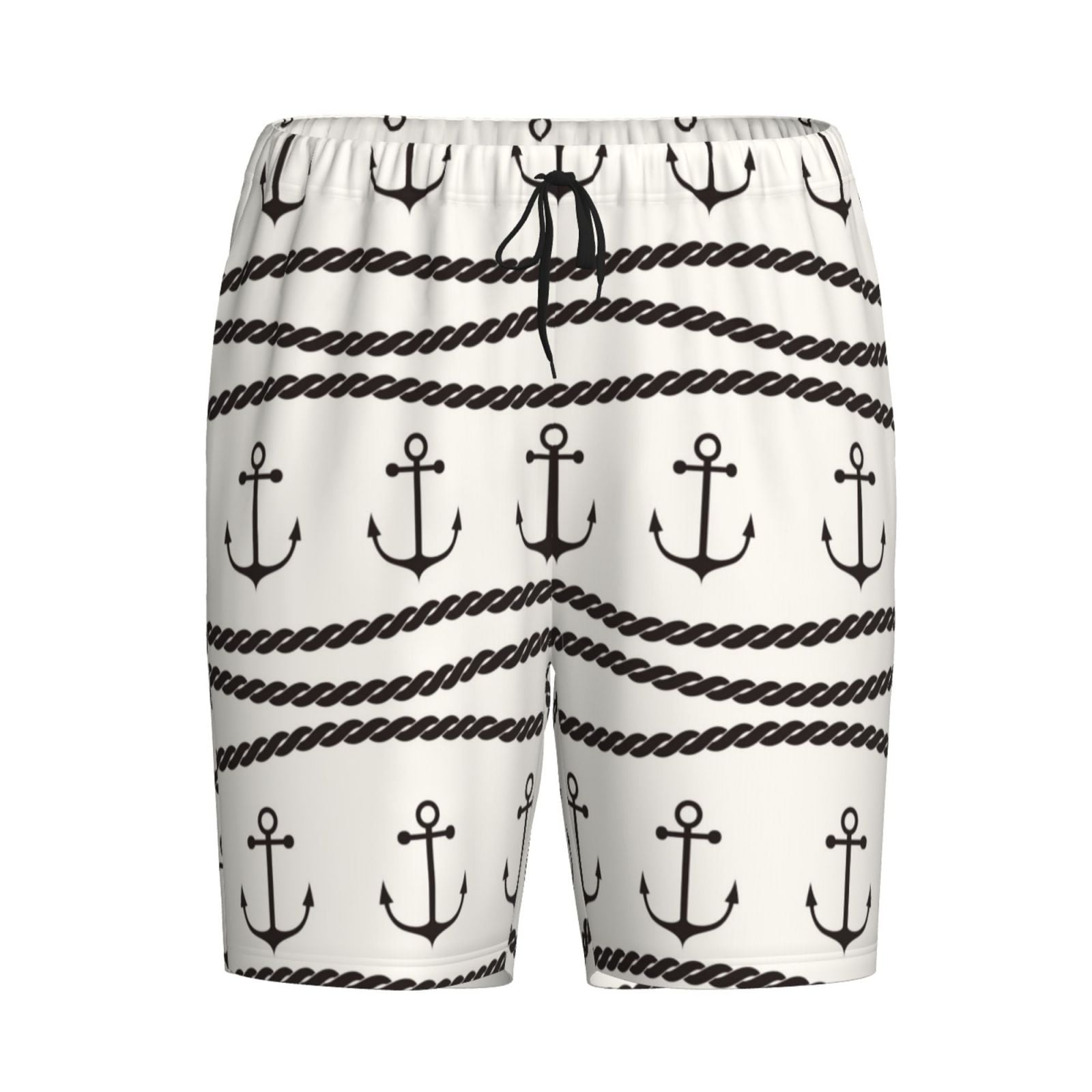 Rocae Anchors and Ropes for Men's Soft Sleep Pajama Shorts, Waistband ...