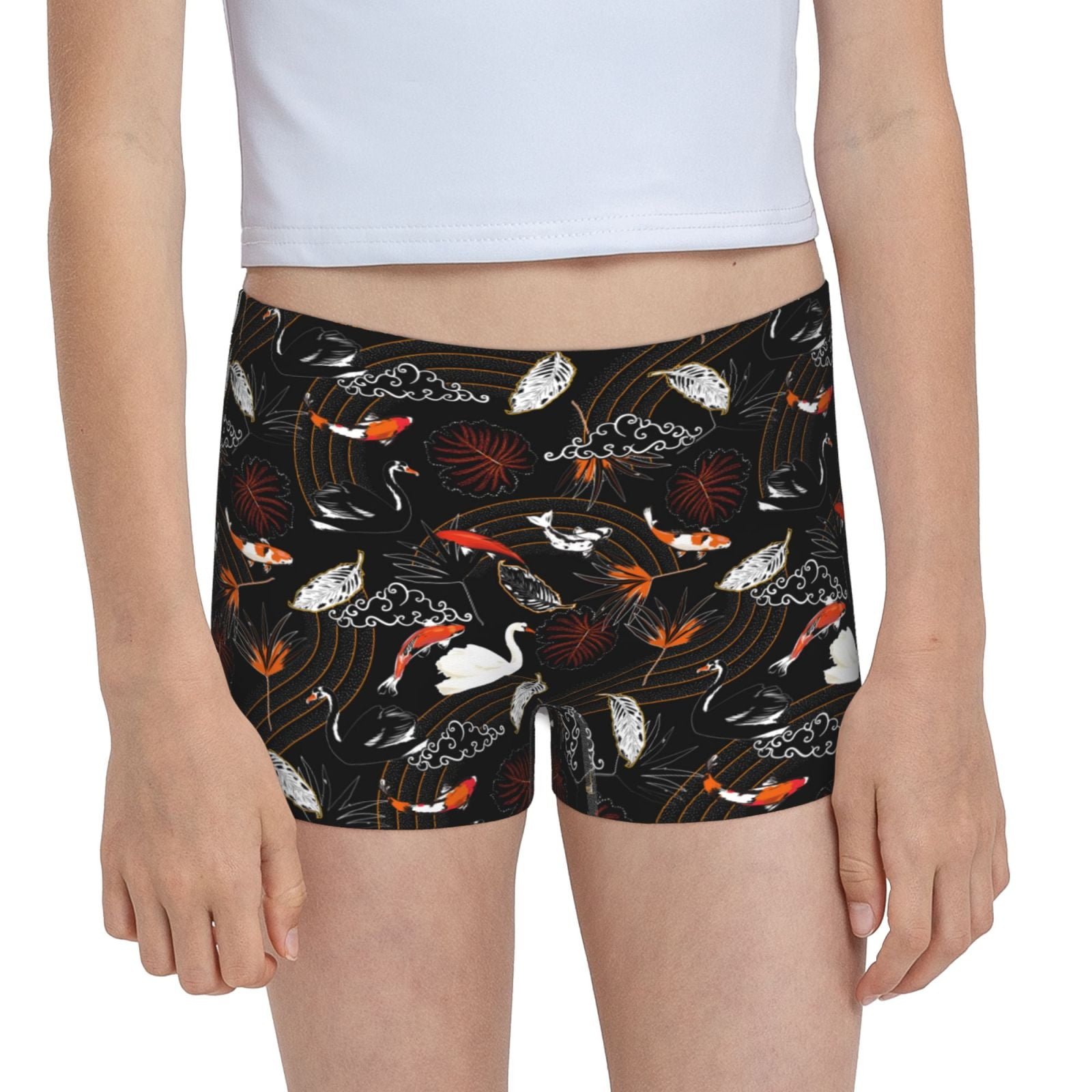 Rocae Animal Koi Fish for Girls' Cotton Boxer Briefs, Soft Mid-rise ...