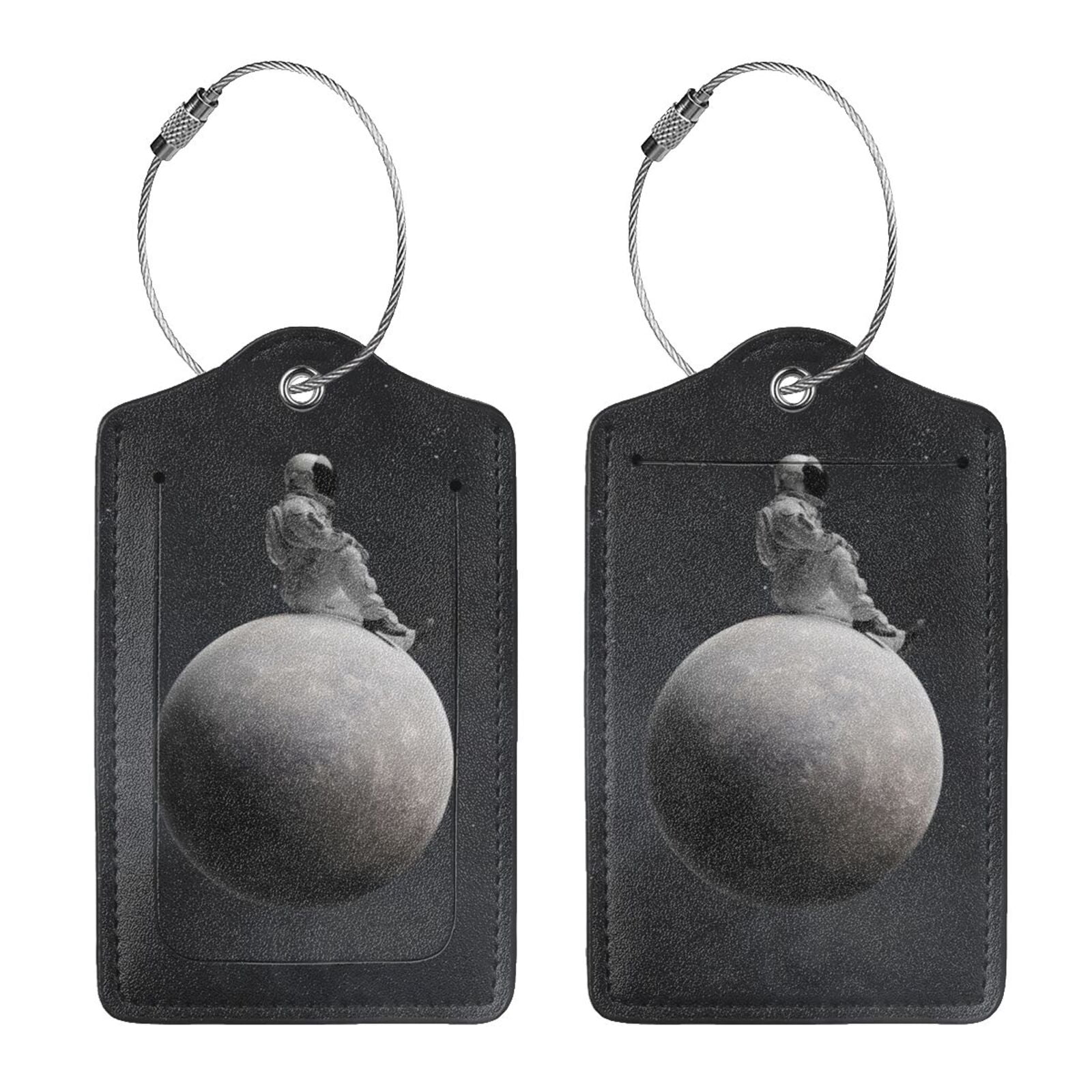 Rocae Astronaut Sitting On Mercury Planet for Leather Luggage Baggage ...