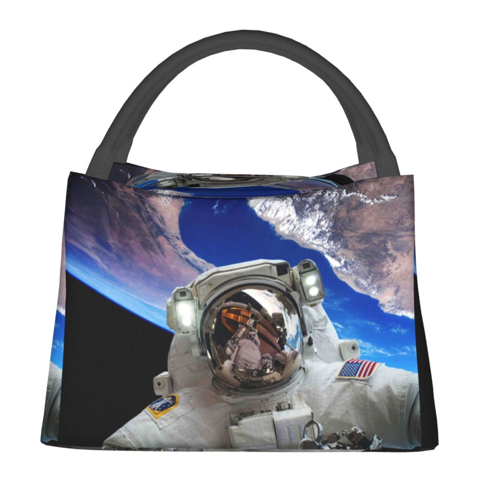 Rocae Astronaut in Outer Space for Insulated Lunch Bag for Women Men ...