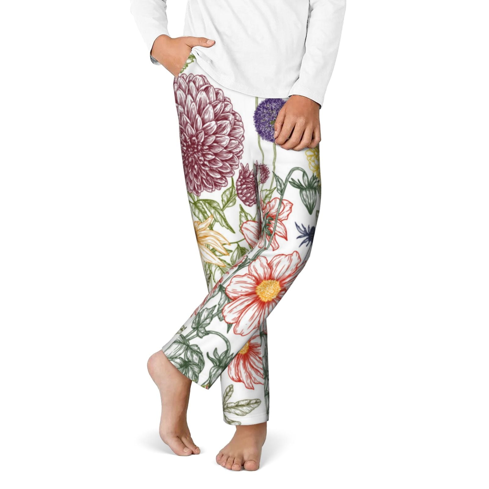 Rocae Autumn Garden for Teenagers' Pajama Pants,Girls lounge pants ...