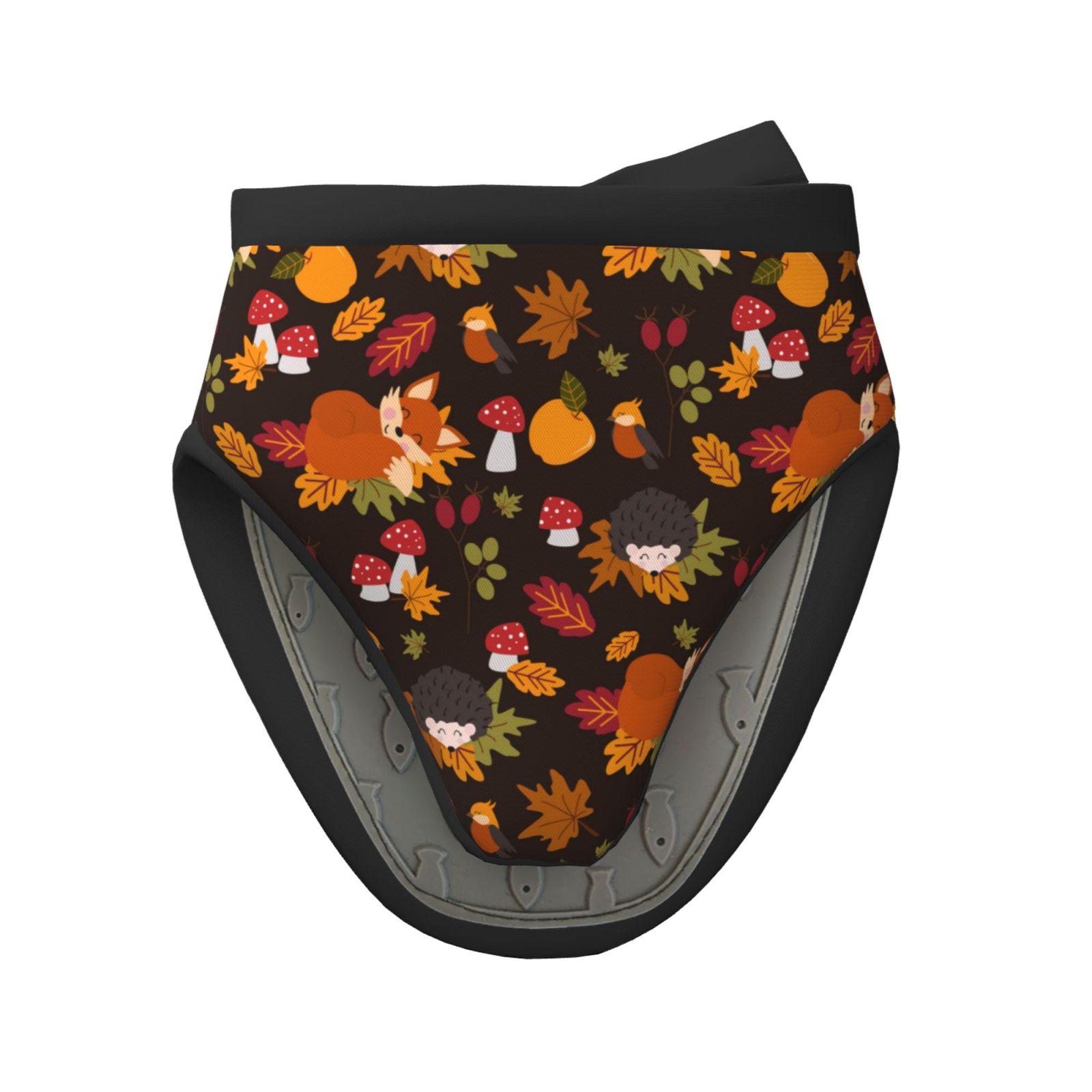 Rocae Autumn Hedgehog and Fox Cute for Mini Oven Mitts Rubber Oven ...