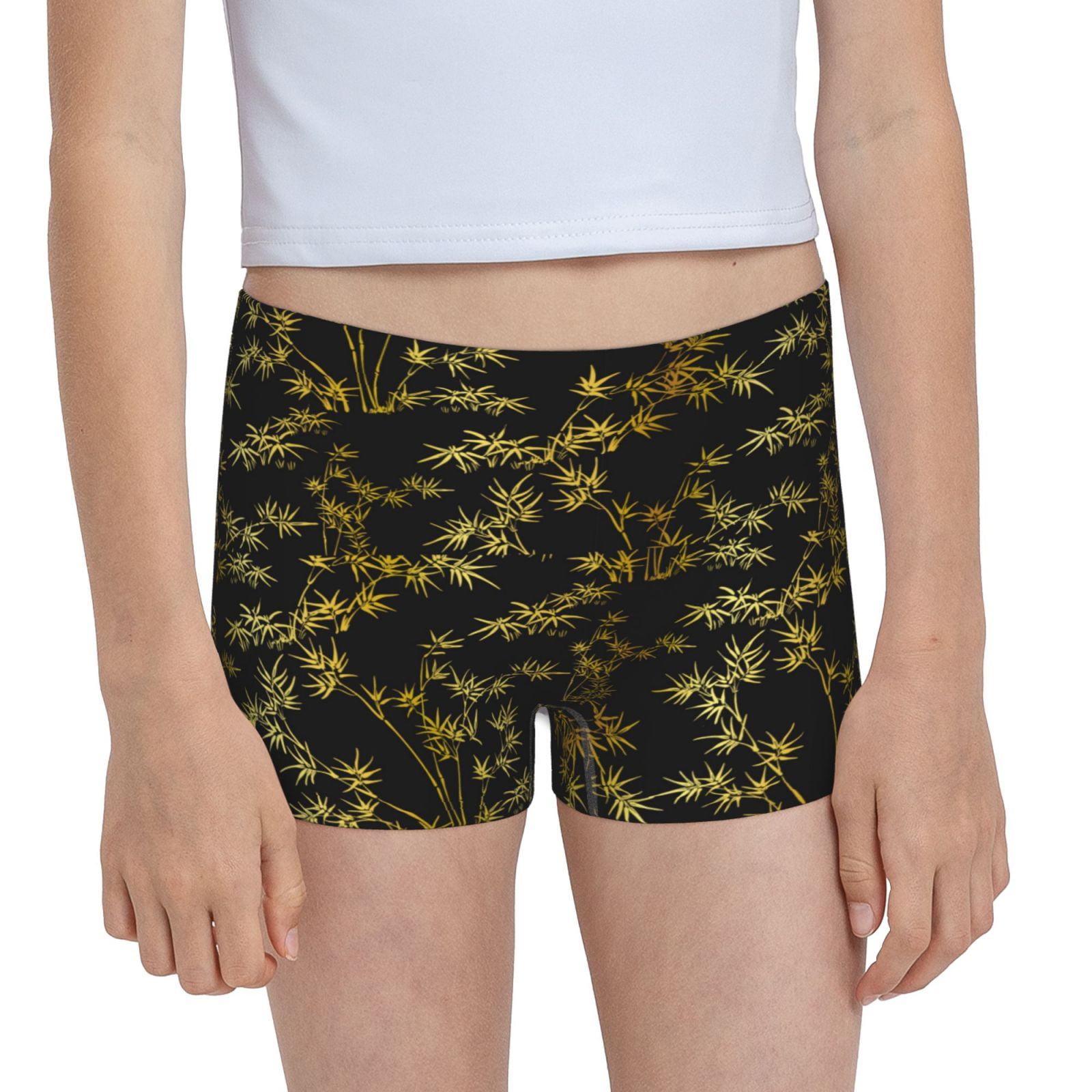 Rocae Bamboo for Girls' Cotton Boxer Briefs, Soft Mid-rise Panties ...