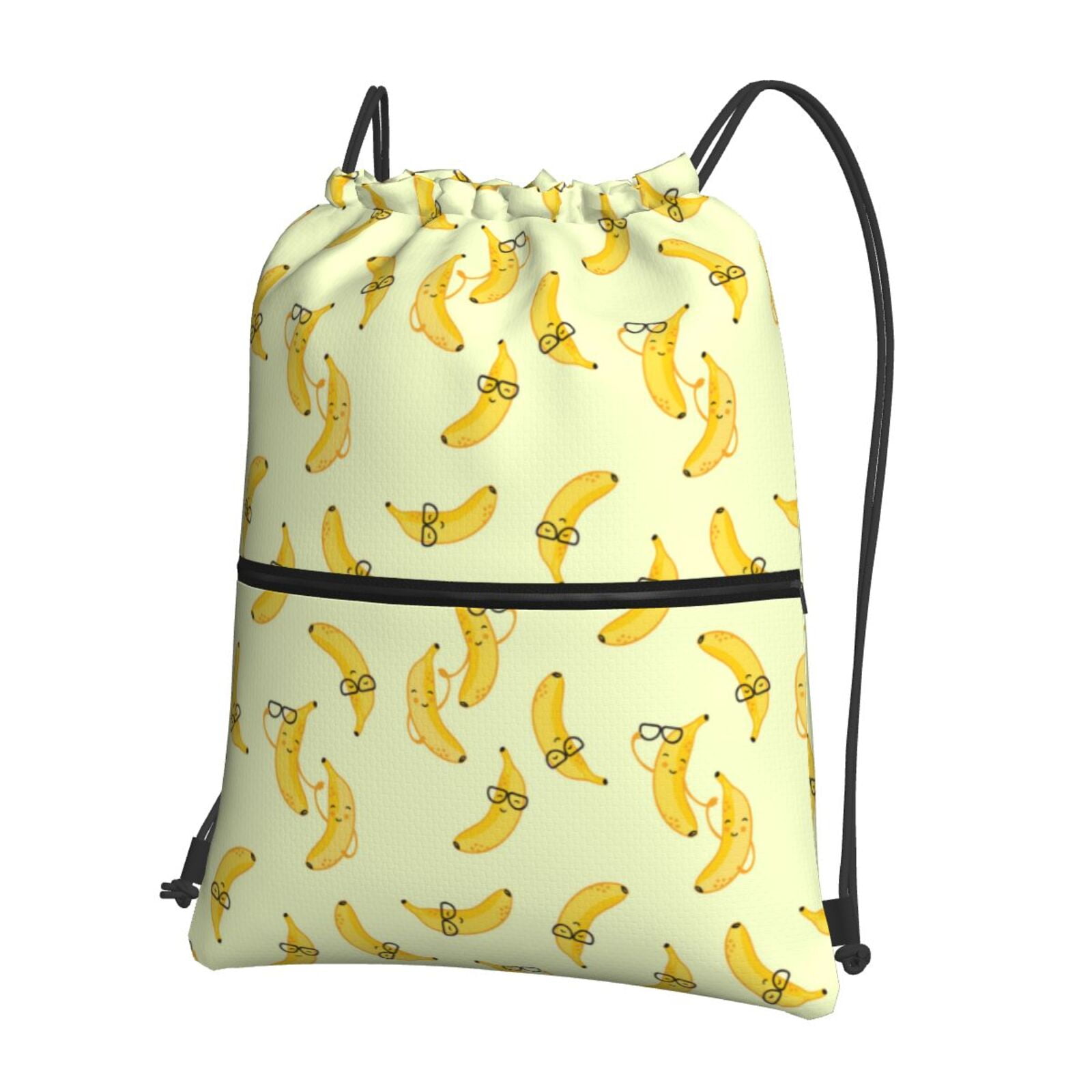 Rocae Bananas for Drawstring zipper Backpack Gym Backpack Bag for Men ...