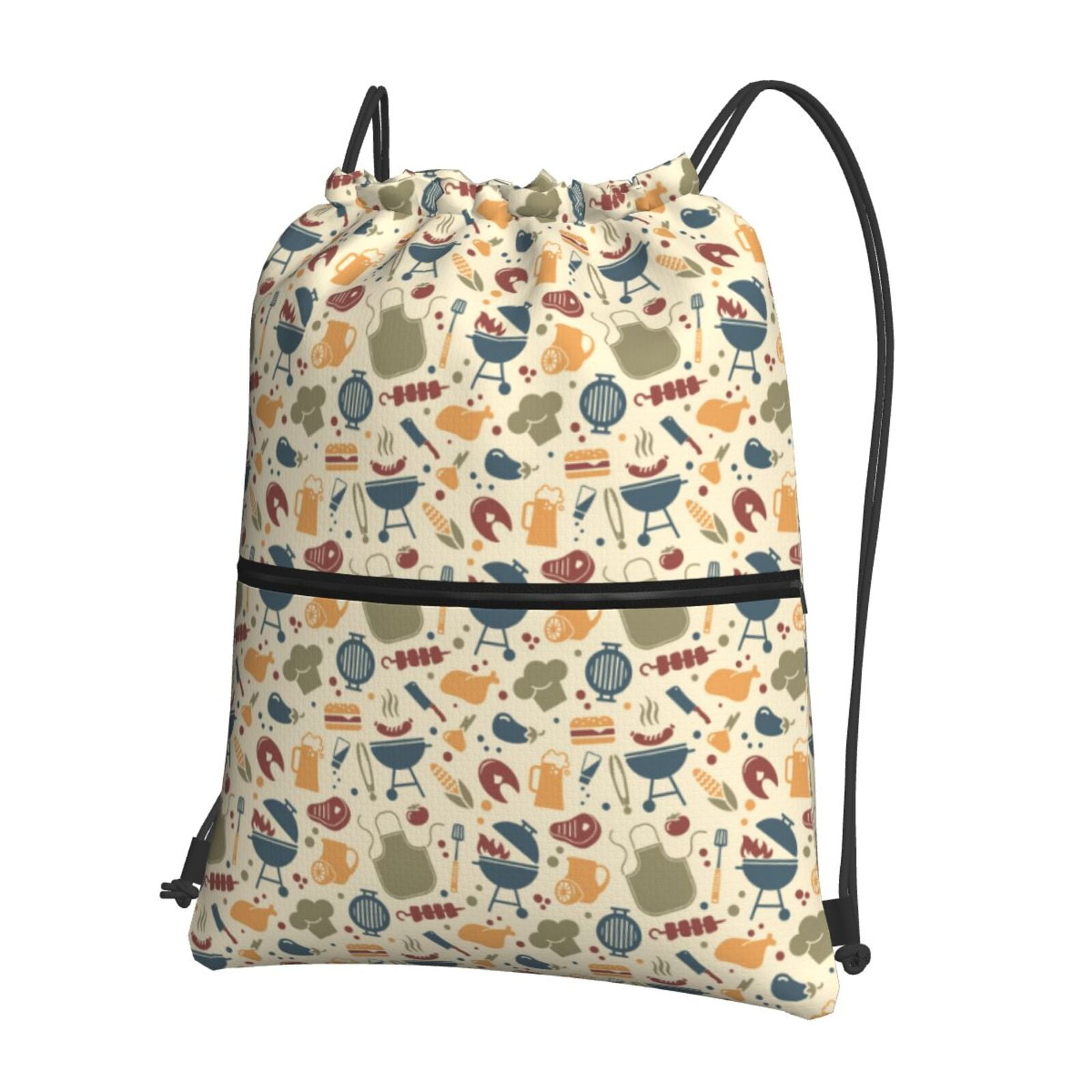 Rocae Barbecue And Grill for Drawstring zipper Backpack Gym Backpack ...