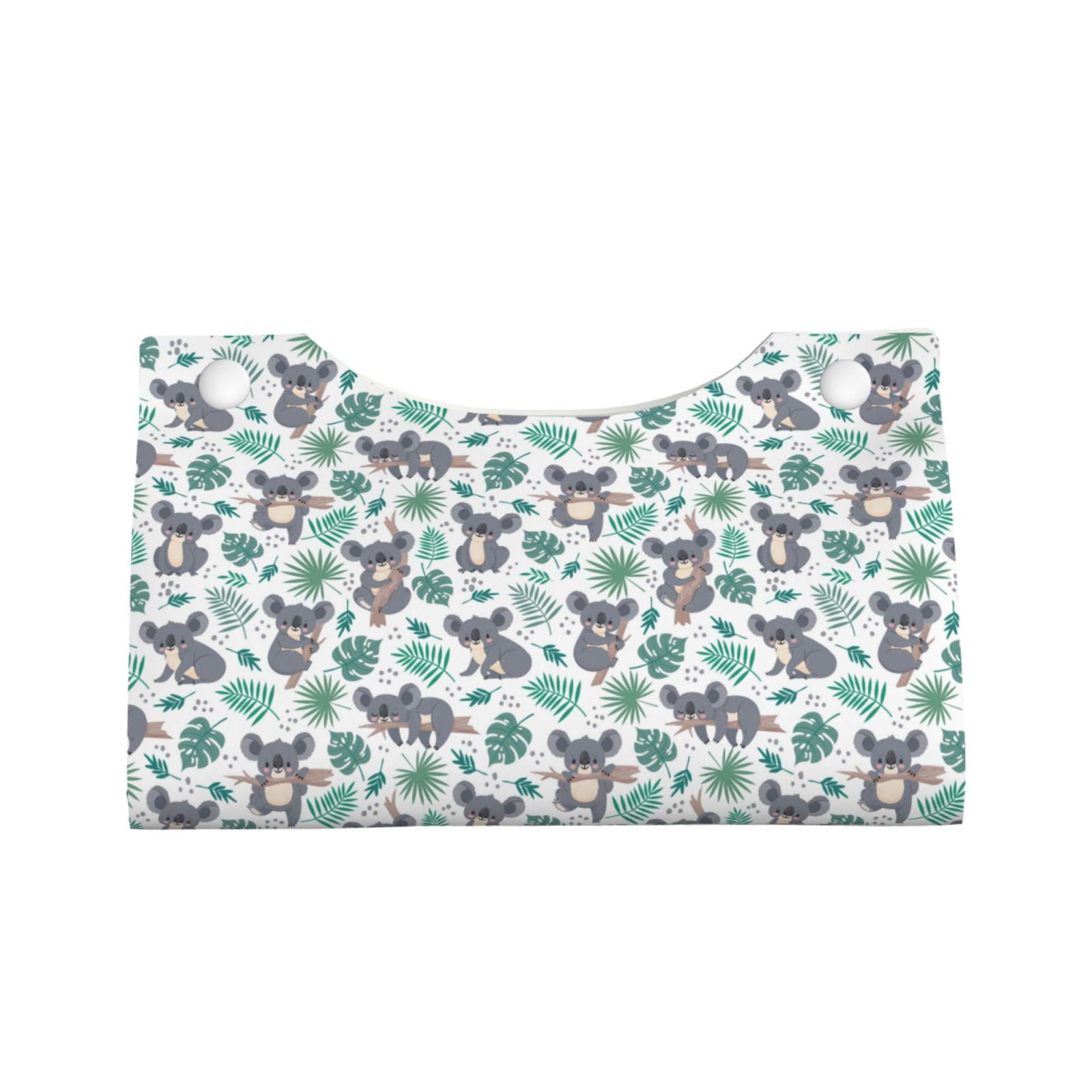 Rocae Bears and Tropical Leaves Print Long Tissue Box Lid Durable ...