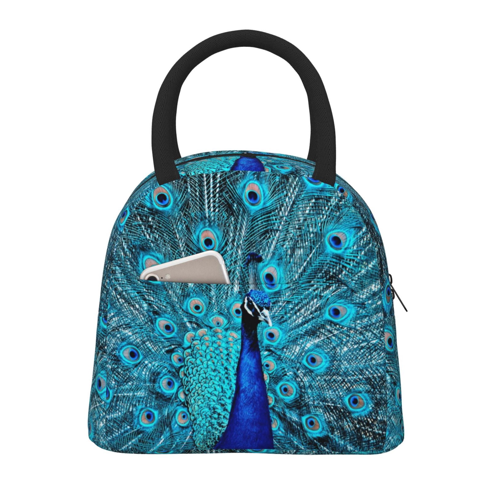 Rocae Beautiful Blue Peacock for Leakproof Lunch Box for Adults, Wide ...