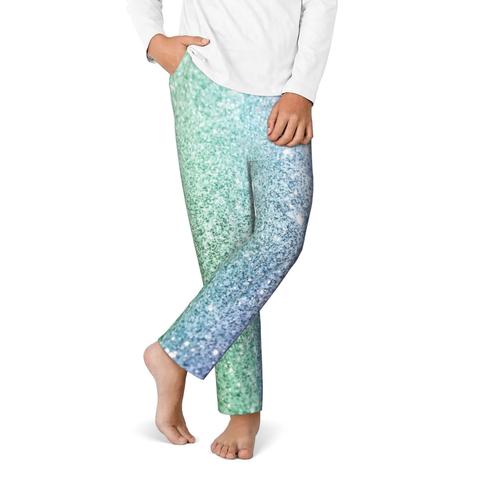 Rocae Beautiful Glitter for Teenagers' Pajama Pants,Girls lounge pants ...