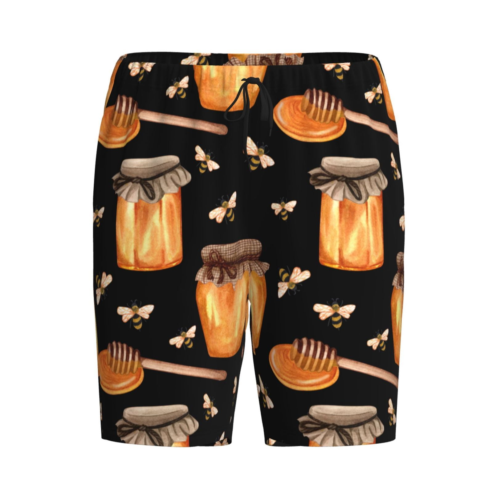 Rocae Bee and Honey for Men's Soft Sleep Pajama Shorts, Waistband and ...