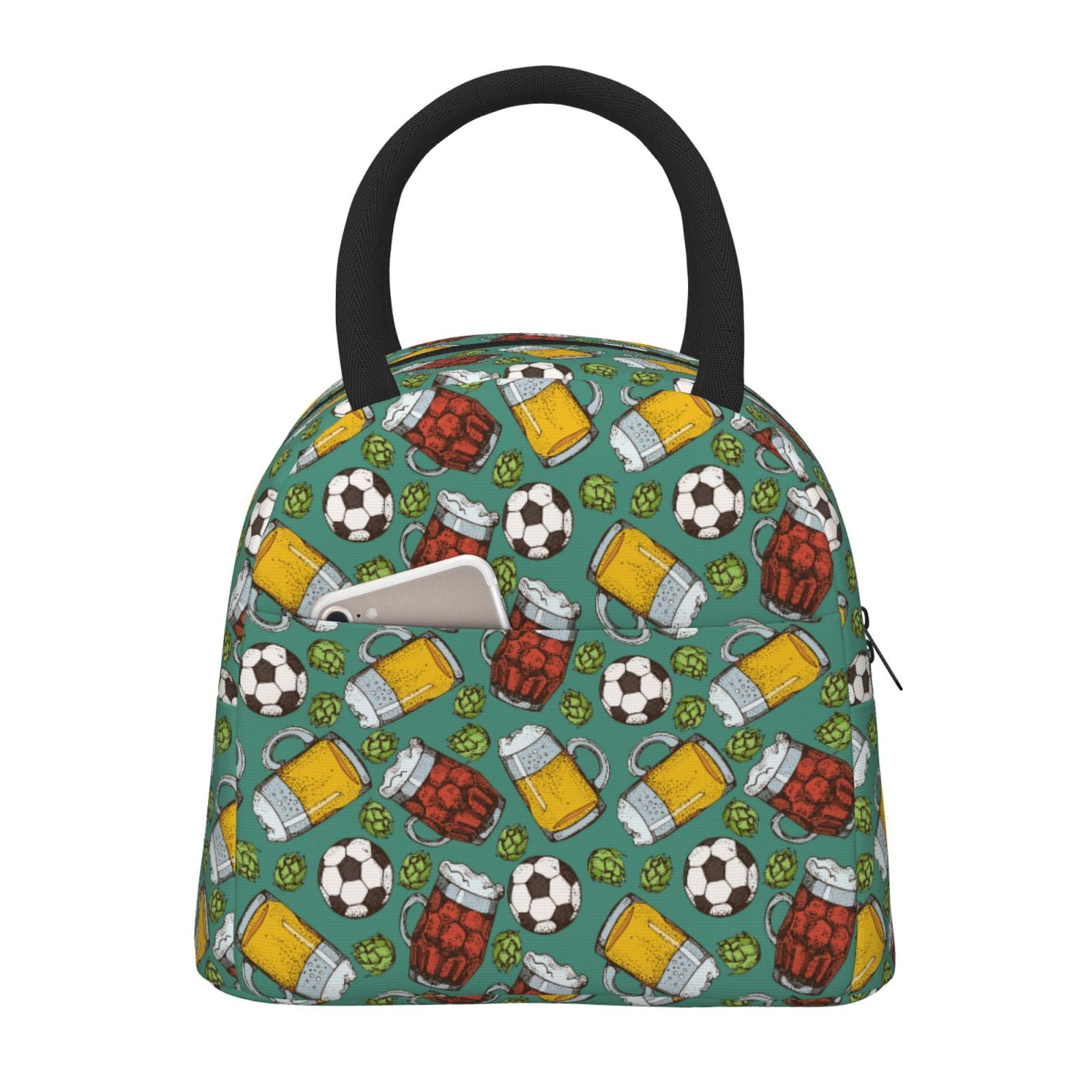 Rocae Beer And Soccer for Leakproof Lunch Box for Adults, Wide Opening ...