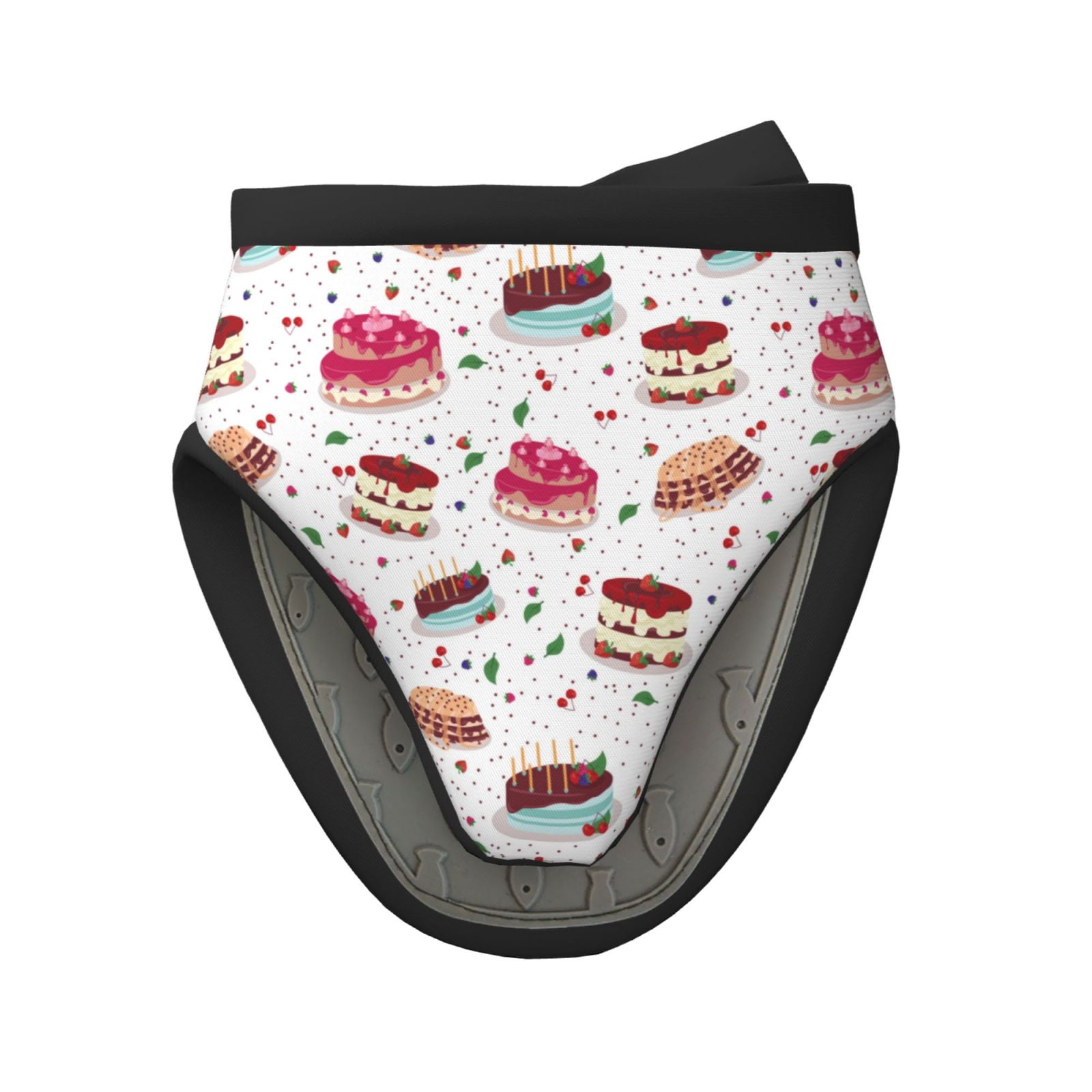 Rocae Birthday Cake for Mini Oven Mitts Rubber Oven Glove, Kitchen ...