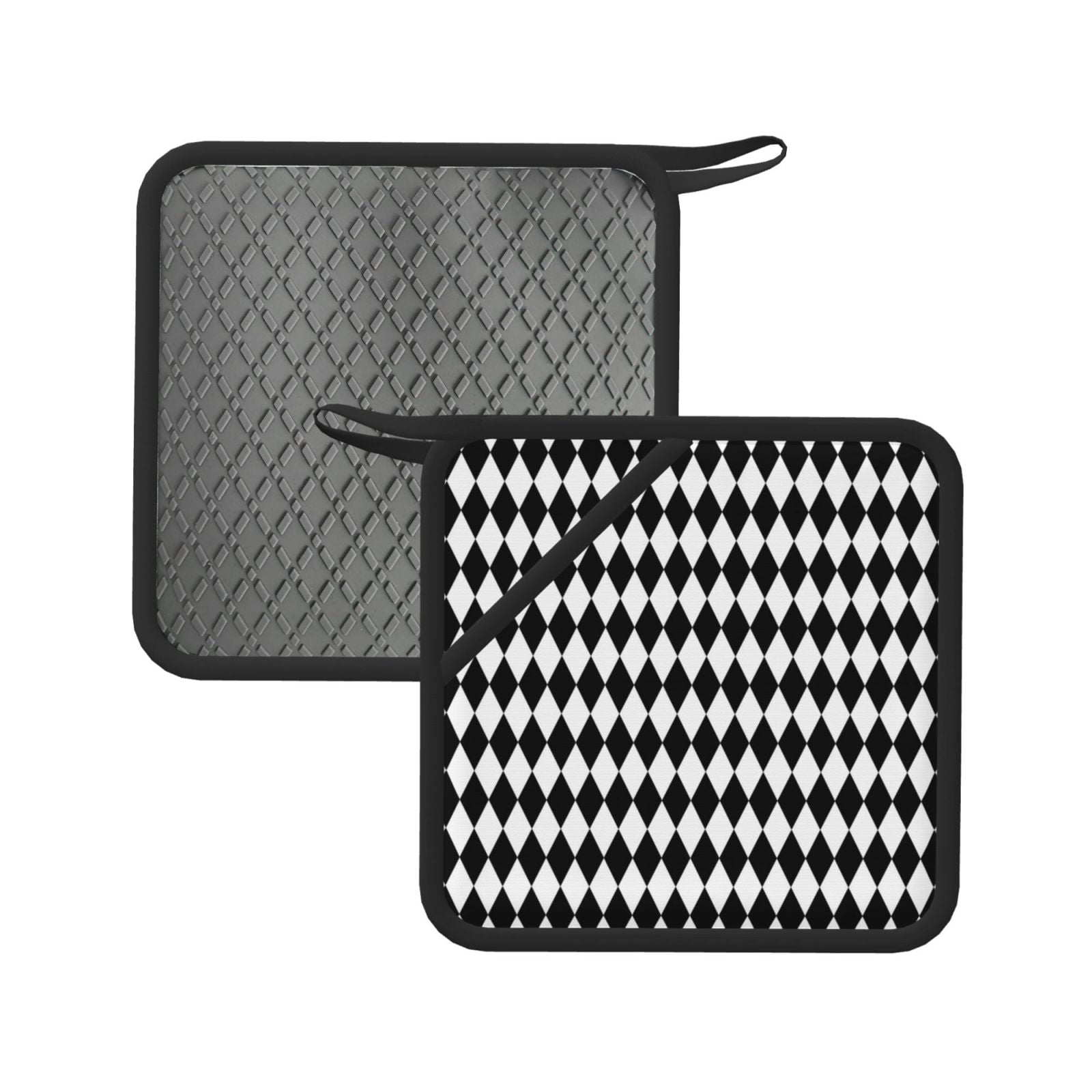 Rocae Black And White Diamonds for Square Silicone Anti-scalding Mat ...