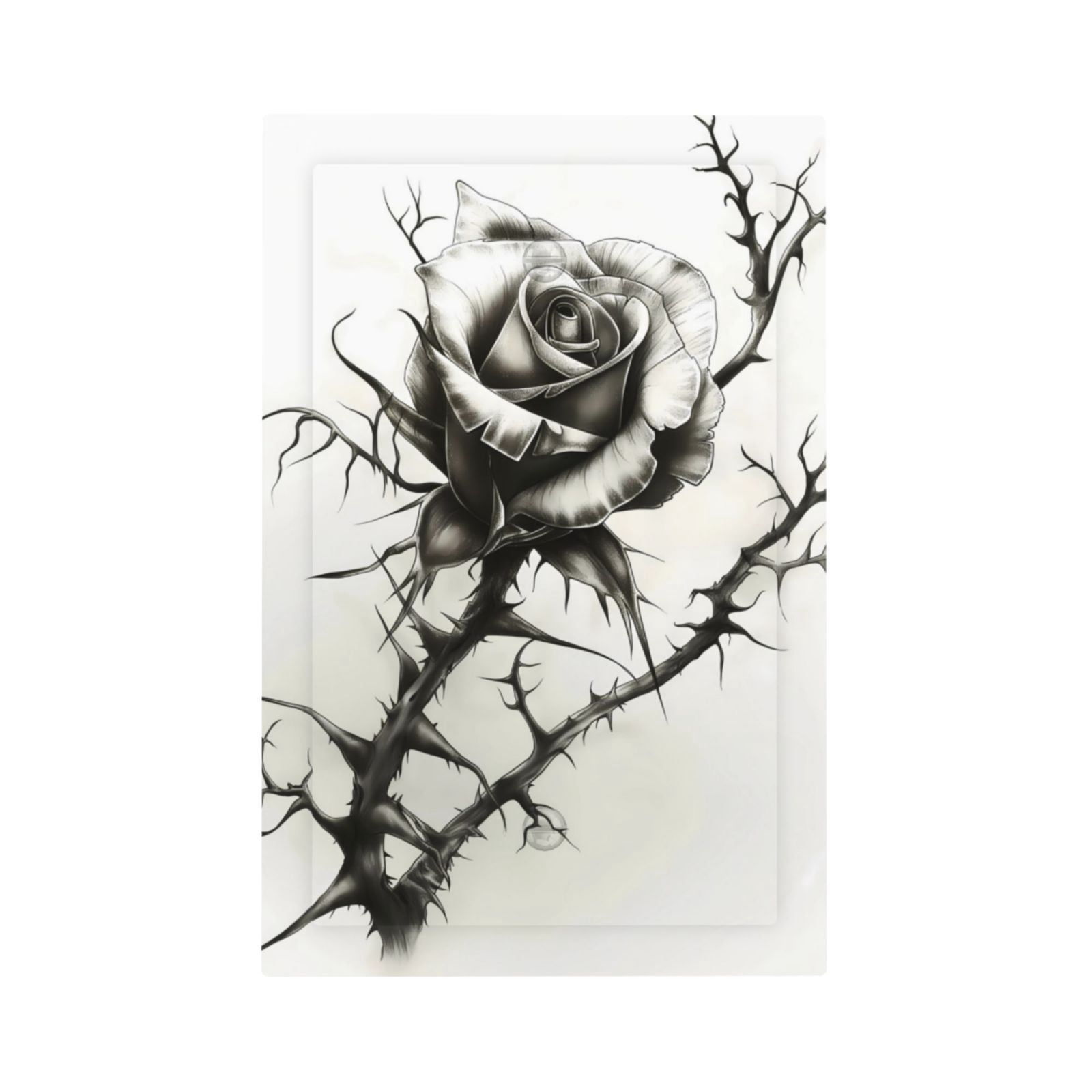 Rocae Black And White Rose for Decorator Light Switch or Receptacle ...