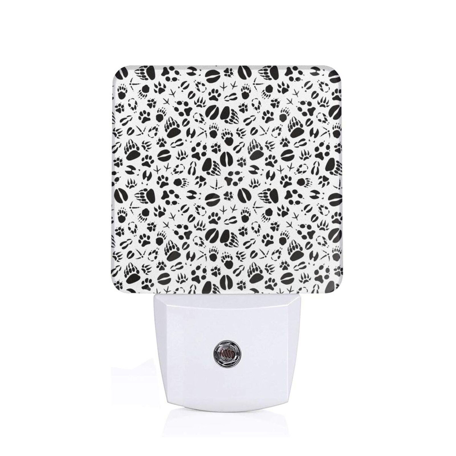 Rocae Black Footprints for 0.5W Plug in Night Light, Dusk to Dawn ...