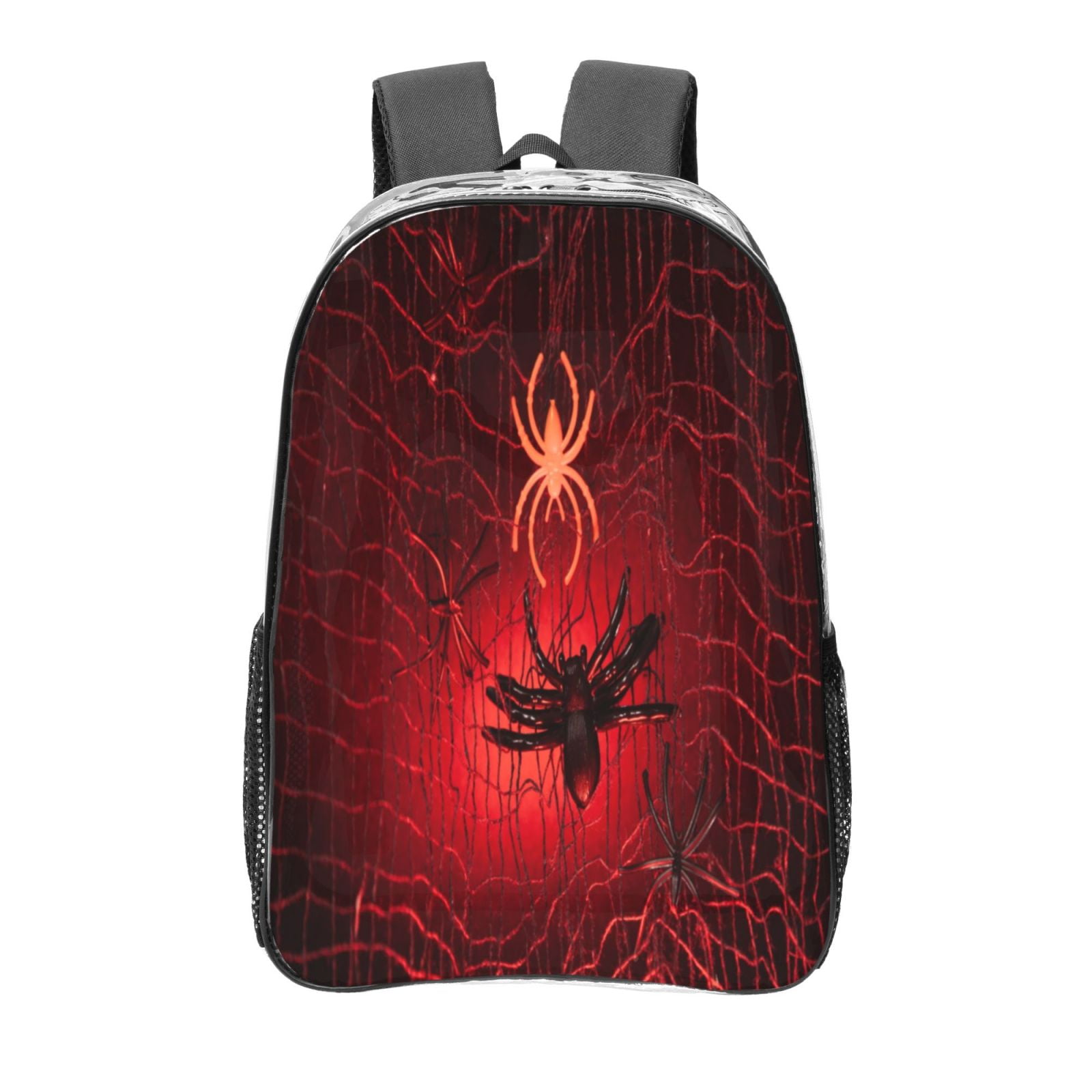 Rocae Black Spider Web With Spiders for 16inch Clear Backpack ...
