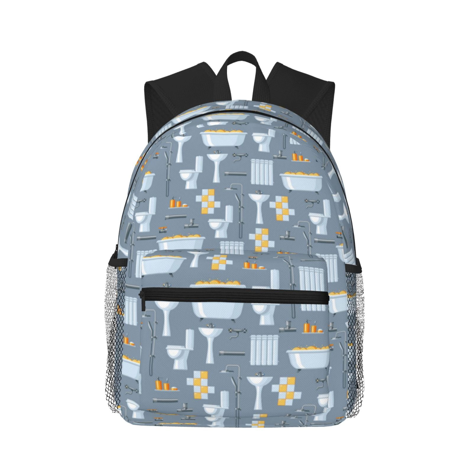 Rocae Blue Bathroom for Lightweight Casual Backpack Travel Hiking ...