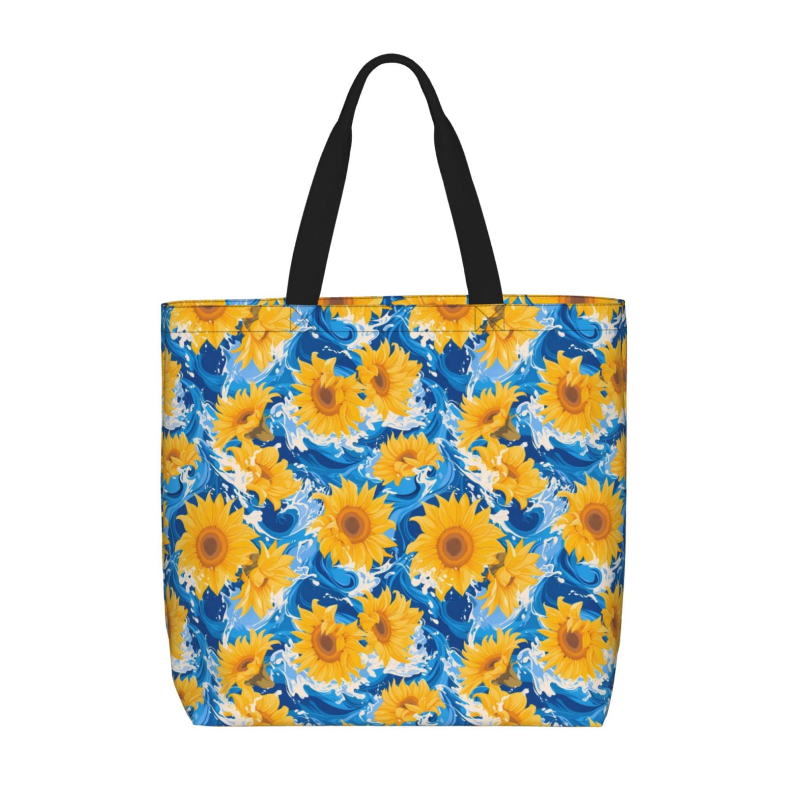 Rocae Blue Ocean Wave Sunflower for Features A Uniquely Designed,Large ...