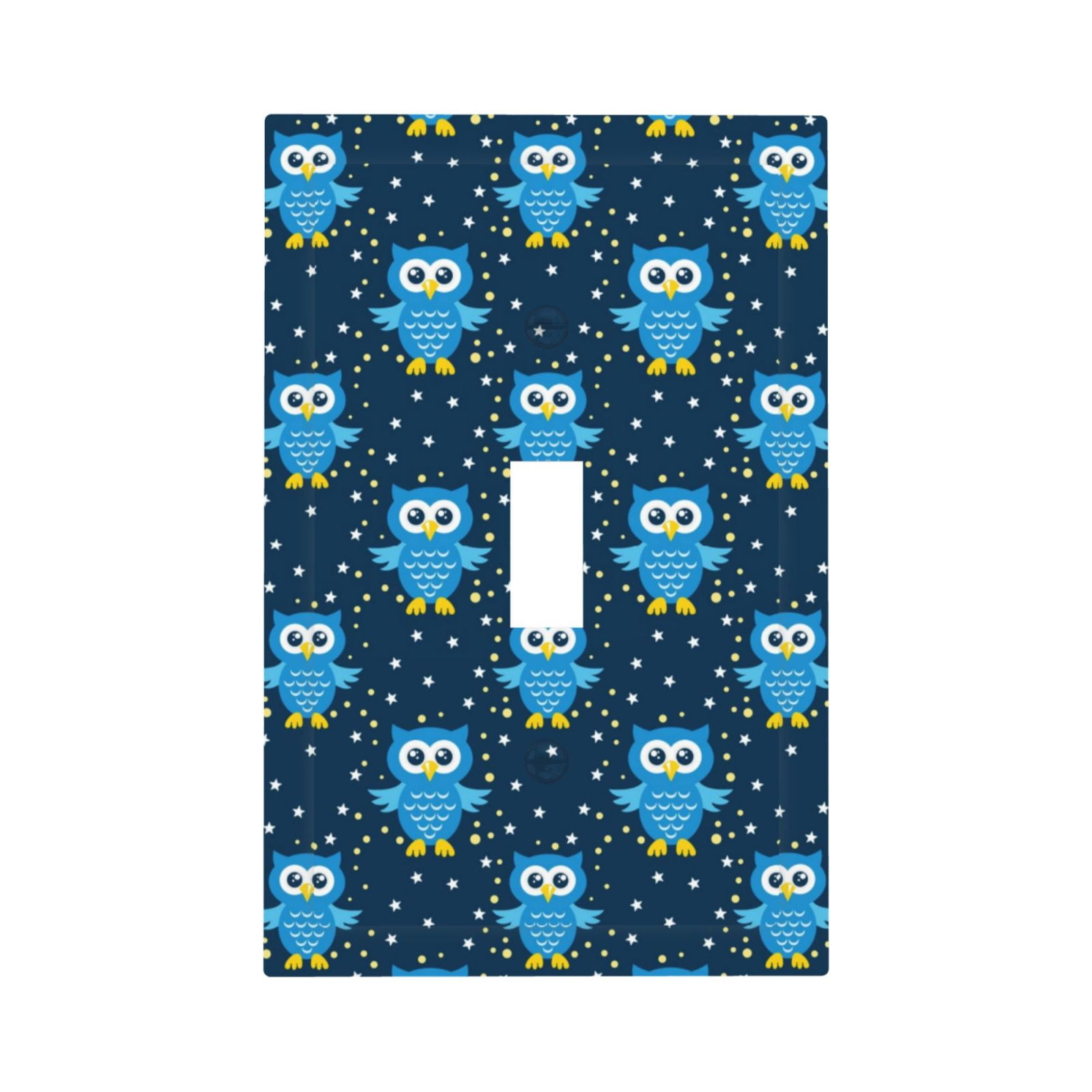 Rocae Blue Owl for Decorator Light Switch or Receptacle Outlet Wall ...