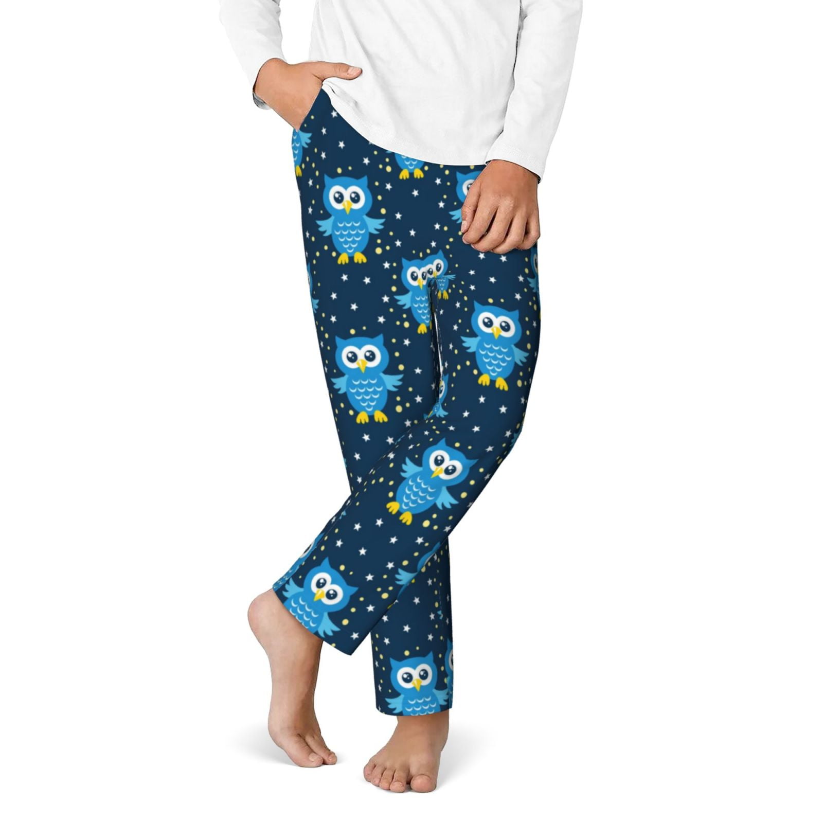 Rocae Blue Owl for Teenagers' Pajama Pants,Girls lounge pants,Perfect ...
