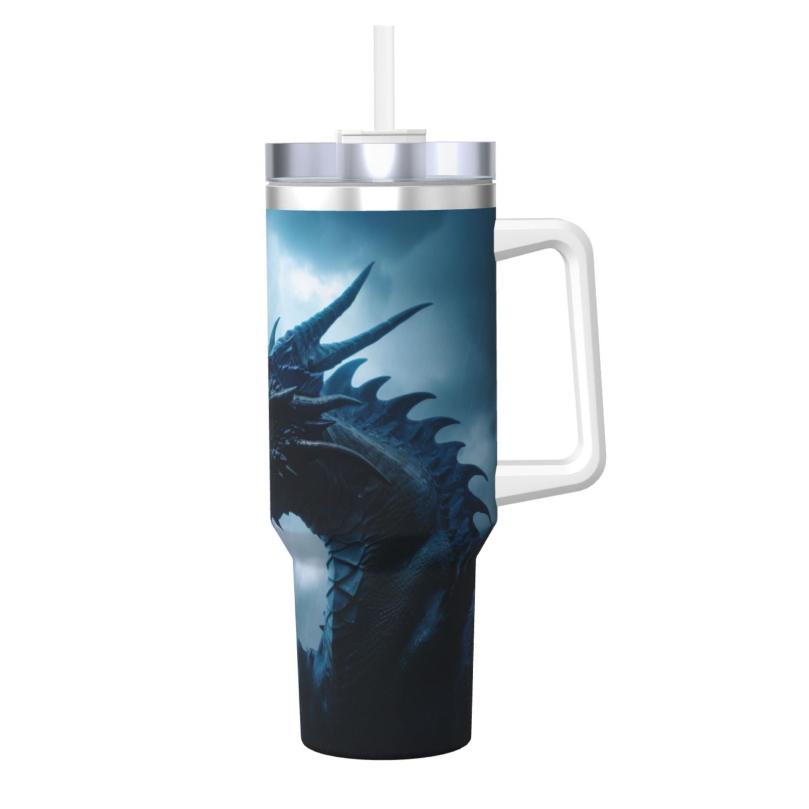Rocae Blue Thunder Storm Dragon for 40OZ Ice Bully With Handle Keeps ...