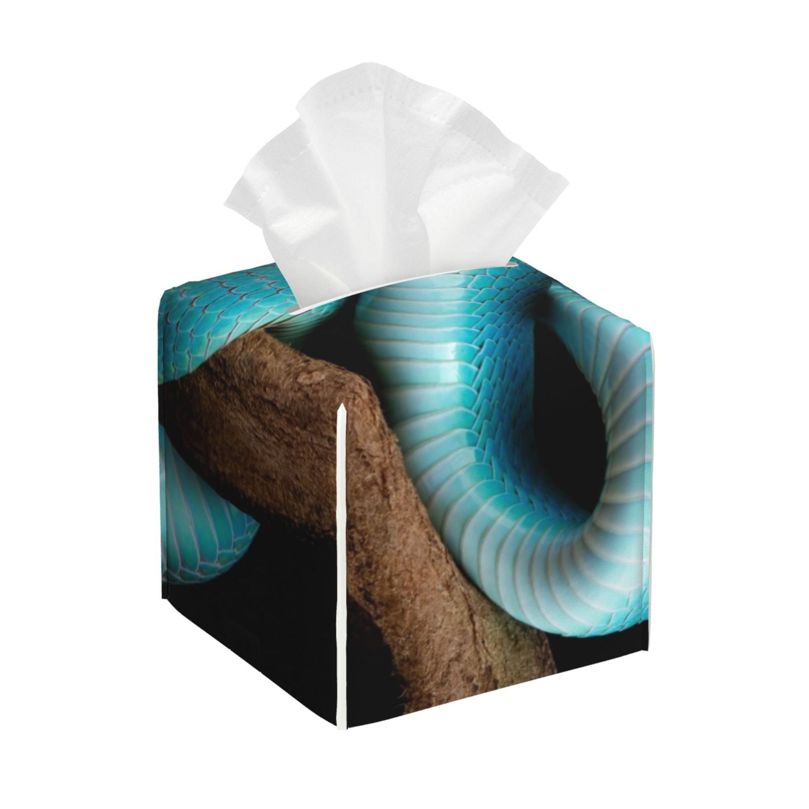 Rocae Blue Viper Snake for High-grade Leather Tissue Box,Office Tissue ...