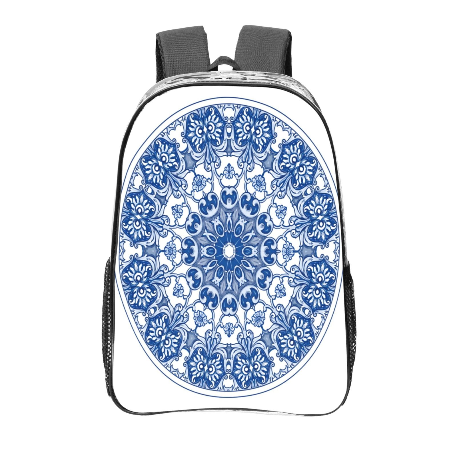 Rocae Blue Watercolor for 16inch Clear Backpack Transparent School ...