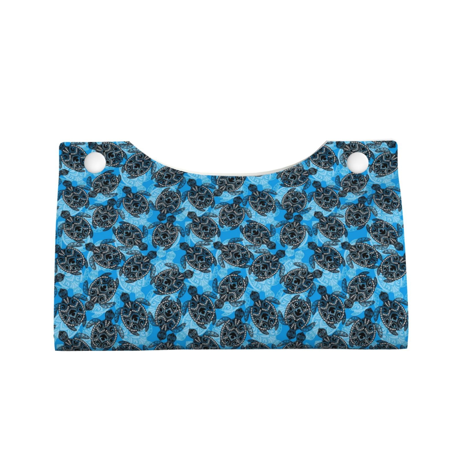 Rocae Bohemian Sea Turtle Print Long Tissue Box Lid Durable Leather ...