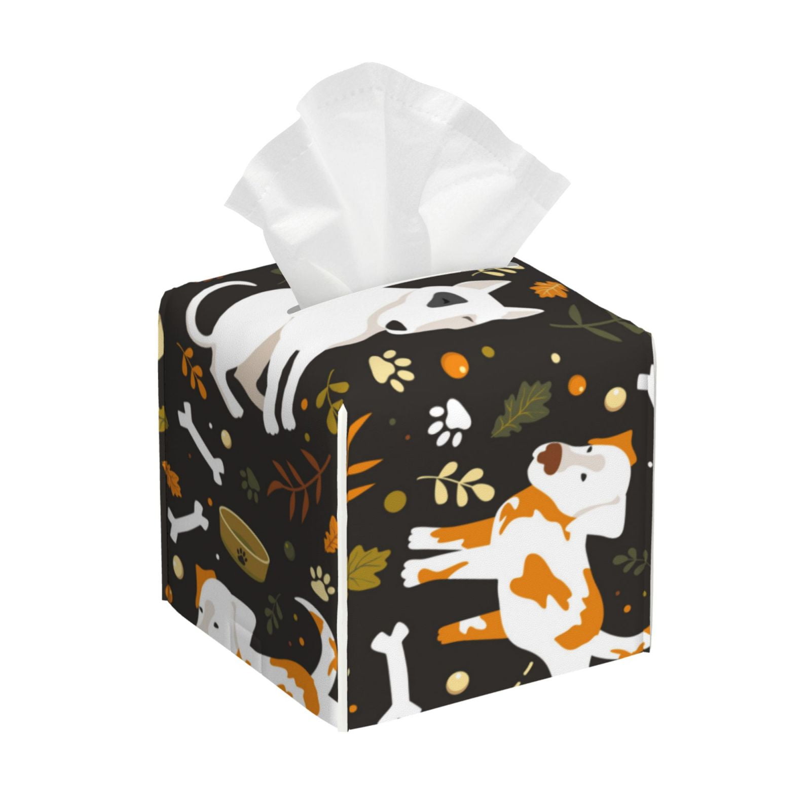 Rocae Bones And Leaves for High-grade Leather Tissue Box,Office Tissue ...