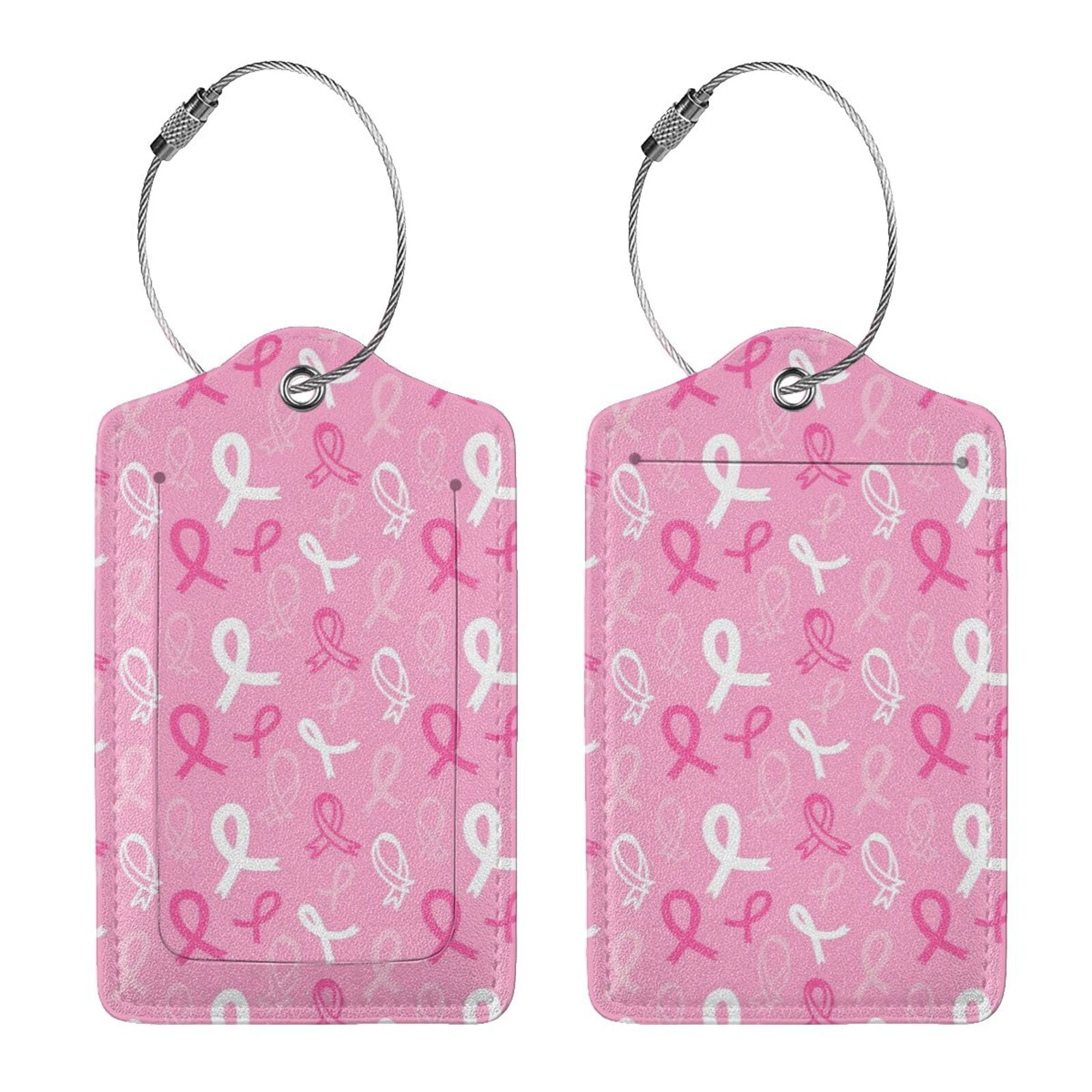 Rocae Breast Cancer Awareness (3) for Leather Luggage Baggage Tags ID ...