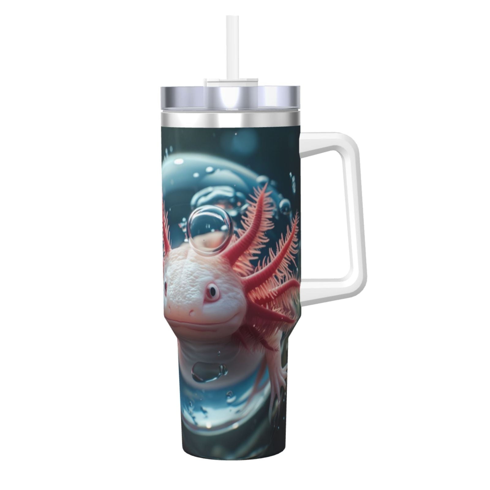 Rocae Bubbles Axolotl Fantasy for 40OZ Ice Bully With Handle Keeps ...