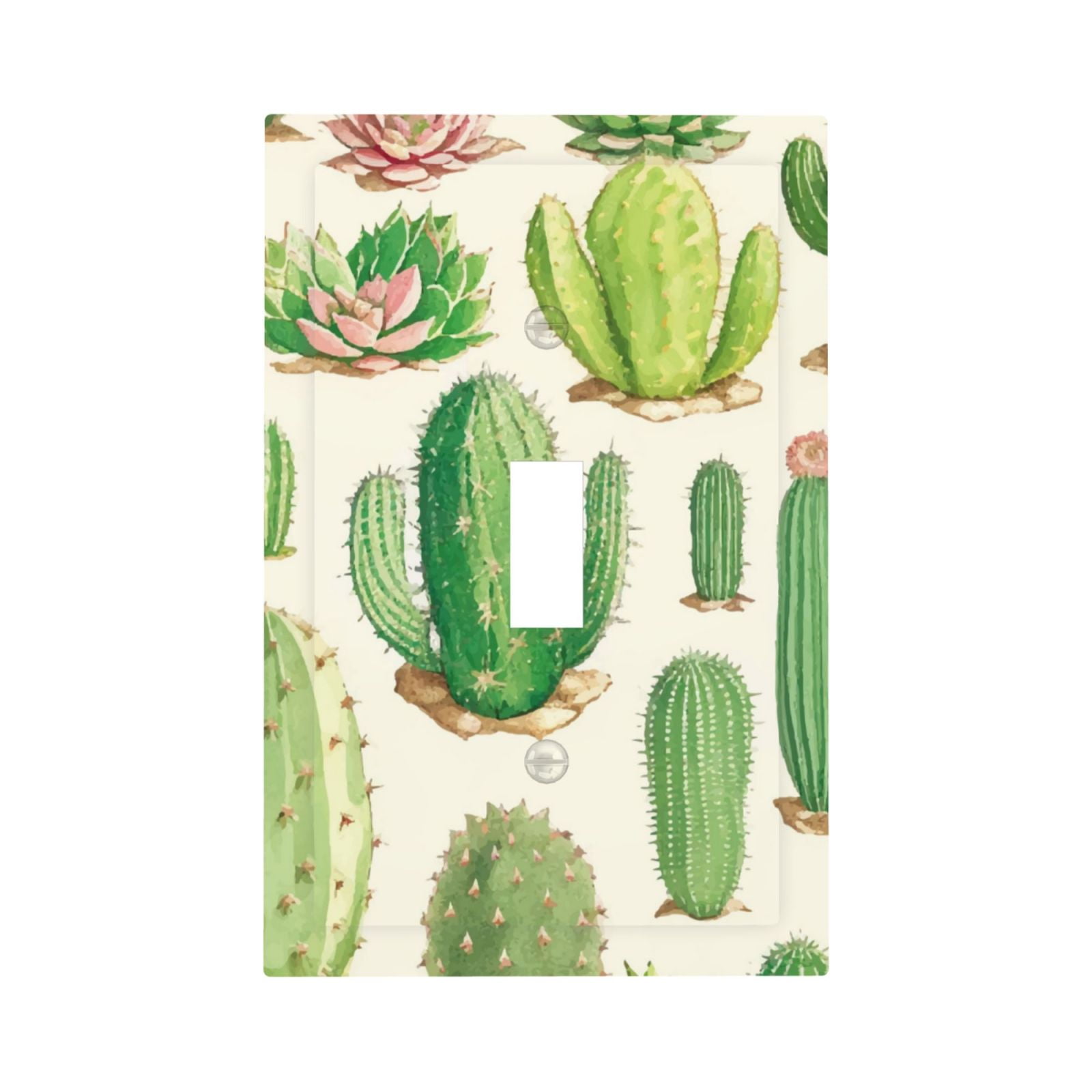Rocae Cactus And Succulent for Decorator Light Switch or Receptacle ...