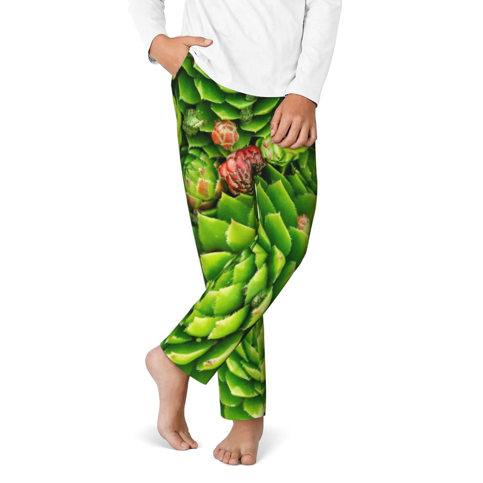 Rocae Cactus And Succulents for Teenagers' Pajama Pants,Girls lounge ...