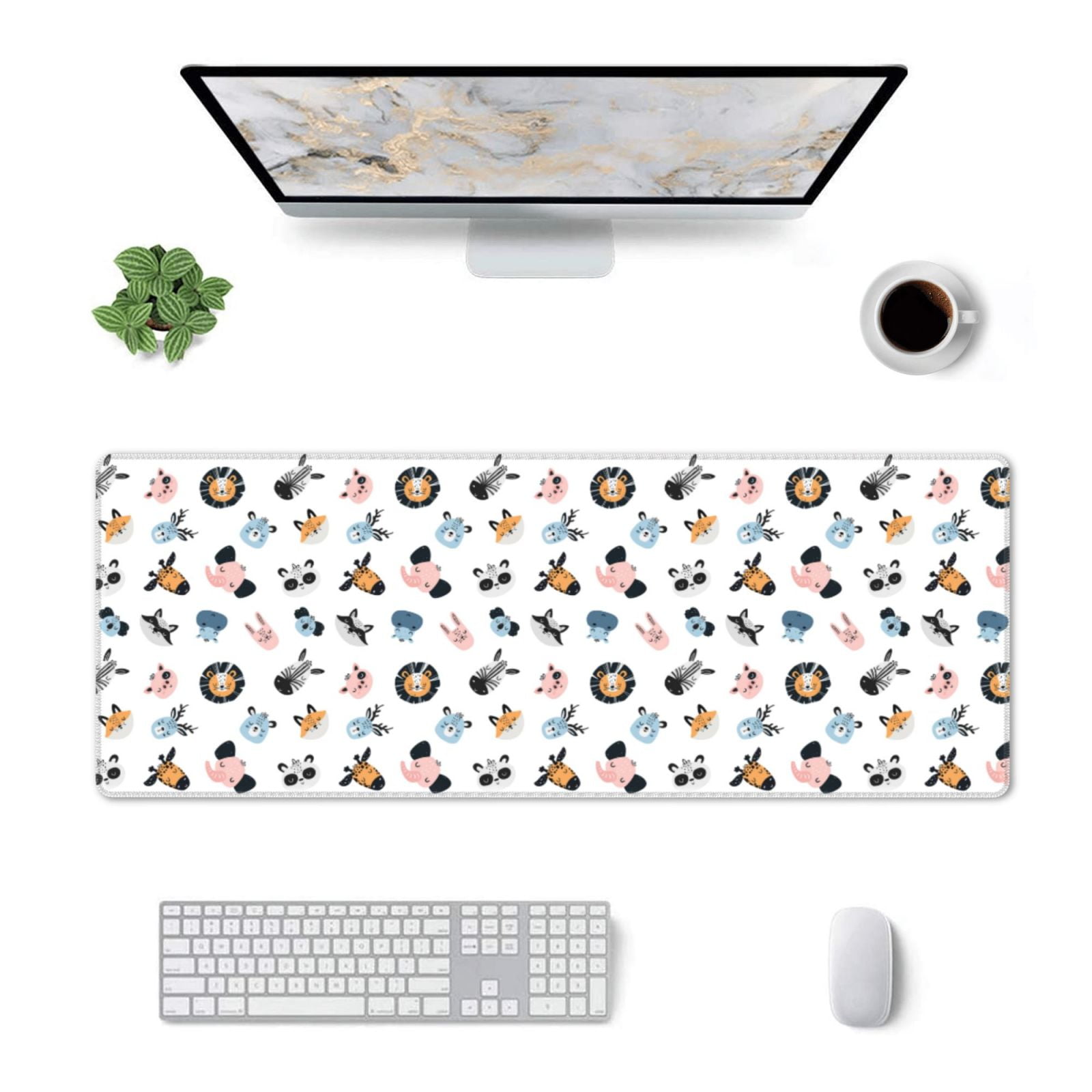 Rocae Cartoon Animals for Gaming Mouse Pad, Mouse Pad Large, Office ...