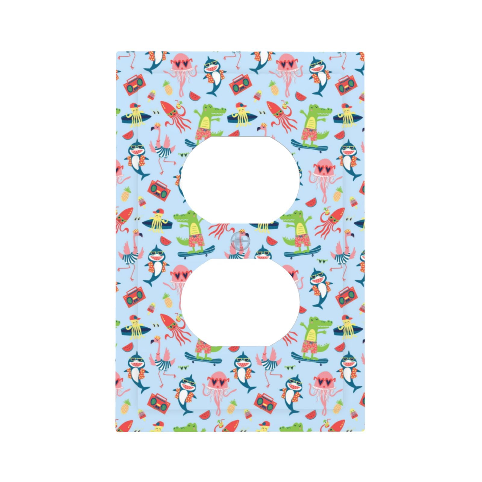 Rocae Cartoon Animals for Decorator Light Switch or Receptacle Outlet ...