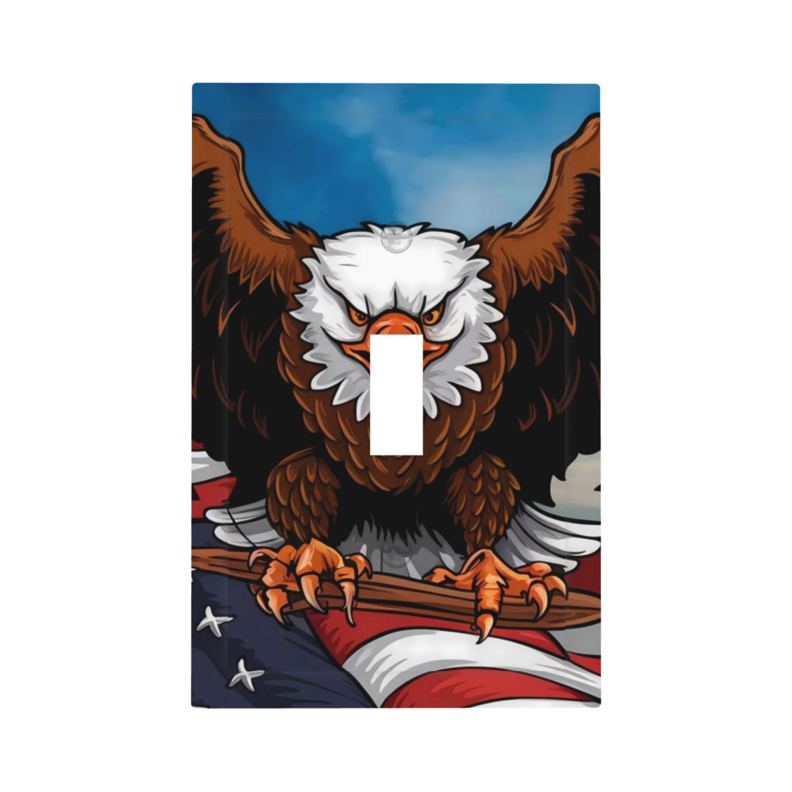 Rocae Cartoon Bald Eagle USA for Decorator Light Switch or Receptacle ...