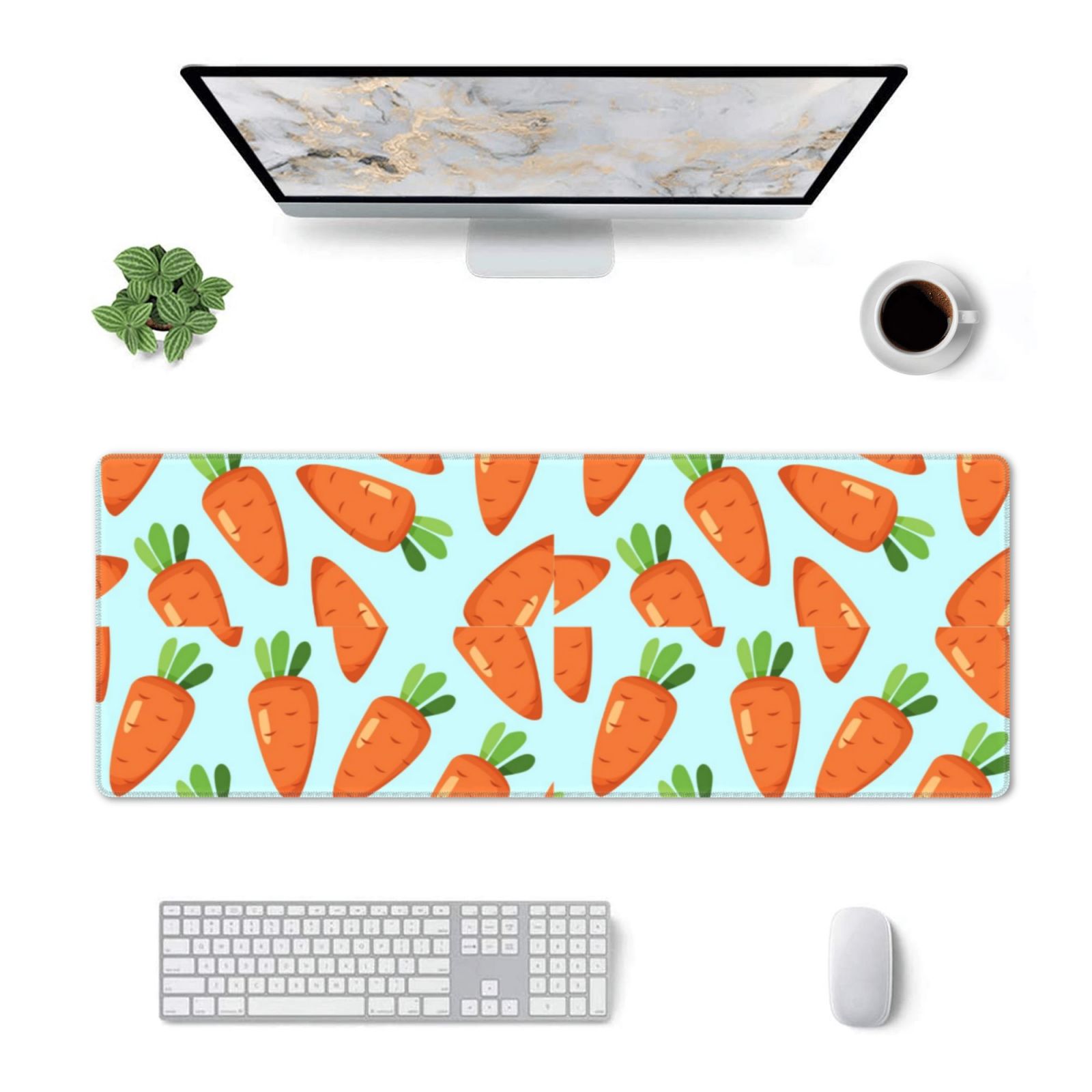 Rocae Cartoon Carrot for Gaming Mouse Pad, Mouse Pad Large, Office ...