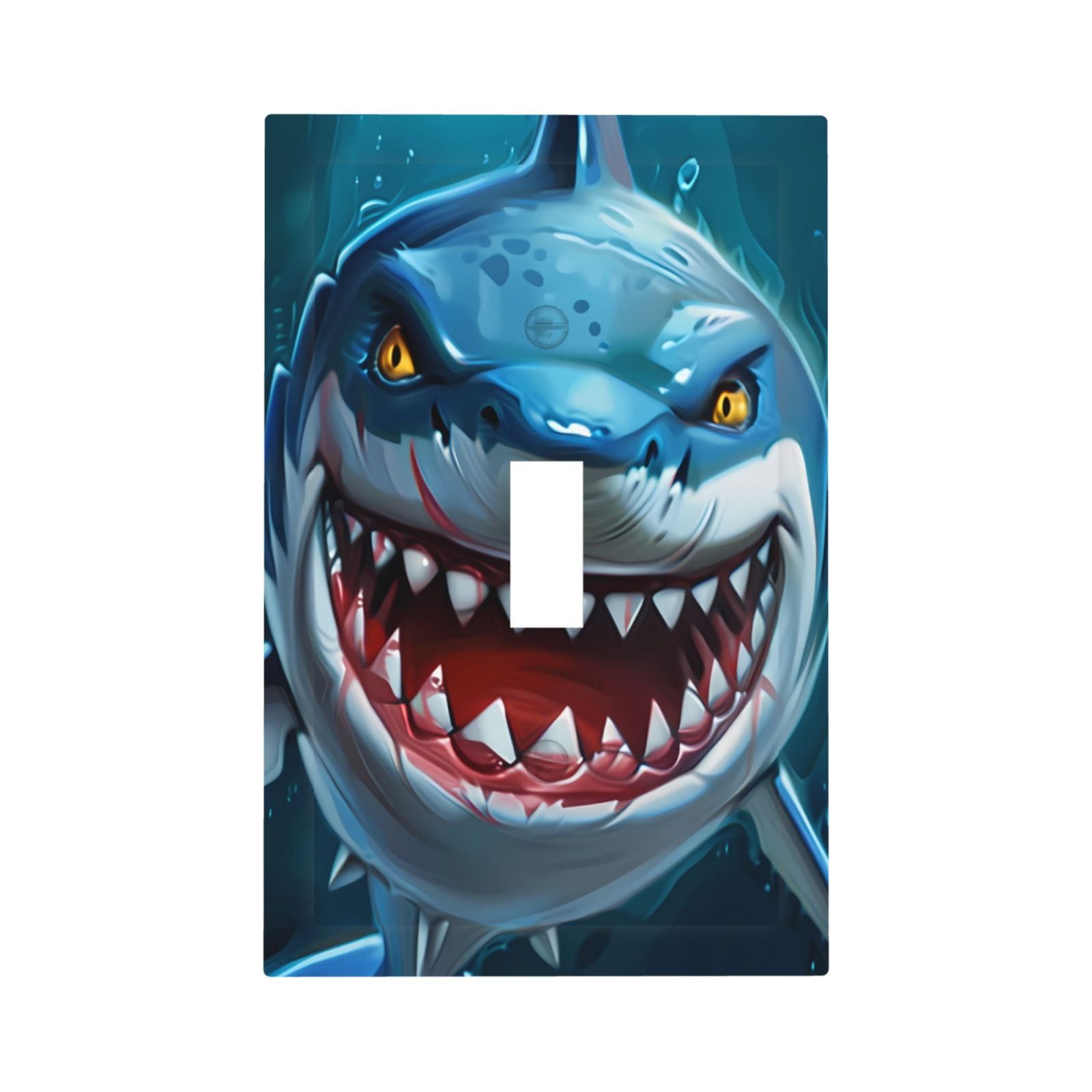 Rocae Cartoon Cute Shark for Decorator Light Switch or Receptacle ...