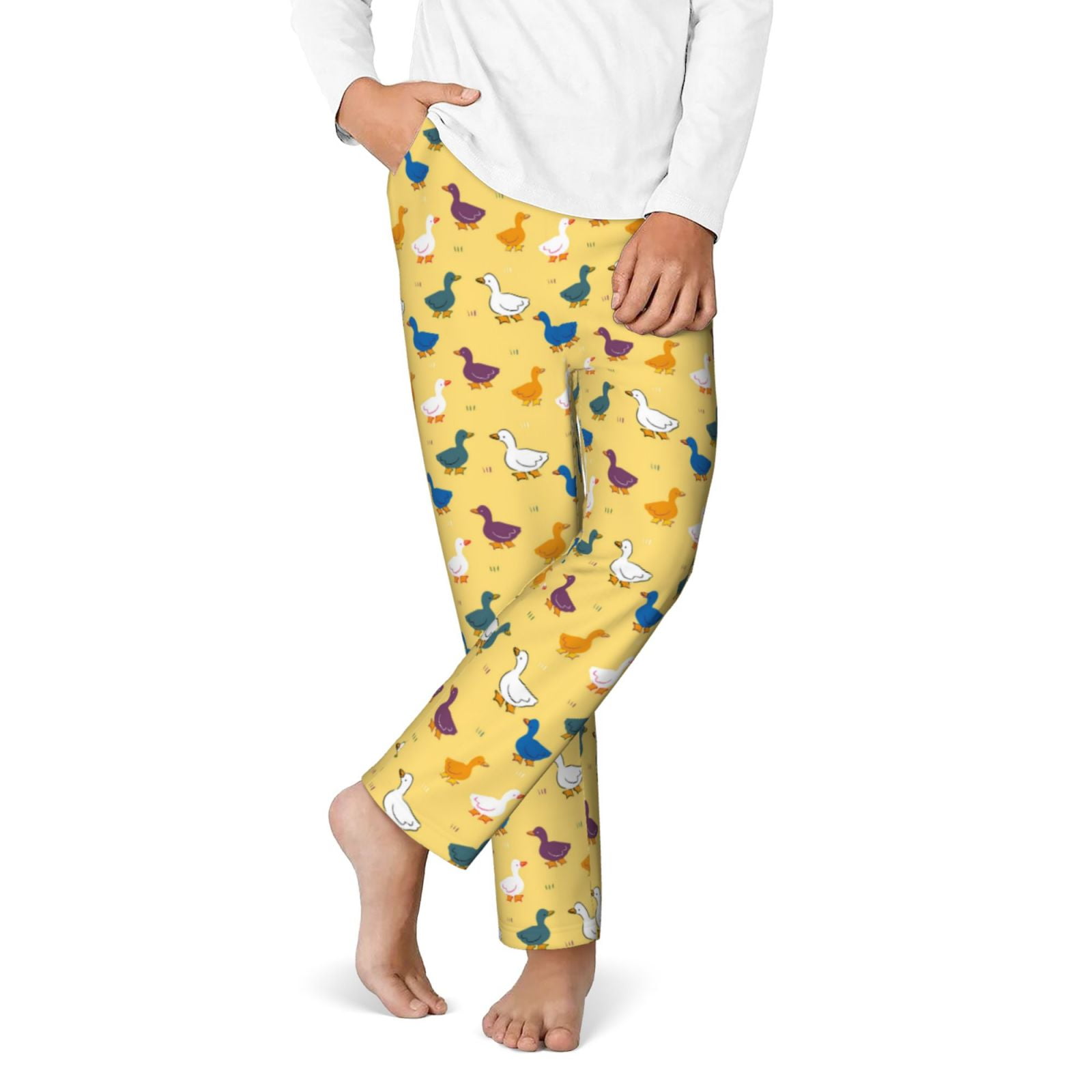 Rocae Cartoon Duck for Teenagers' Pajama Pants,Girls lounge pants ...