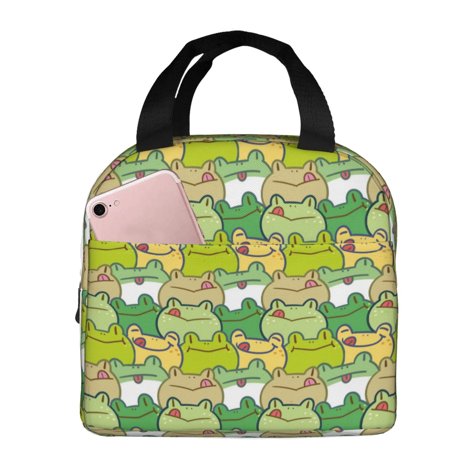 Rocae Cartoon Frog for Insulated Lunch Bag for Women Men,Large Lunch ...