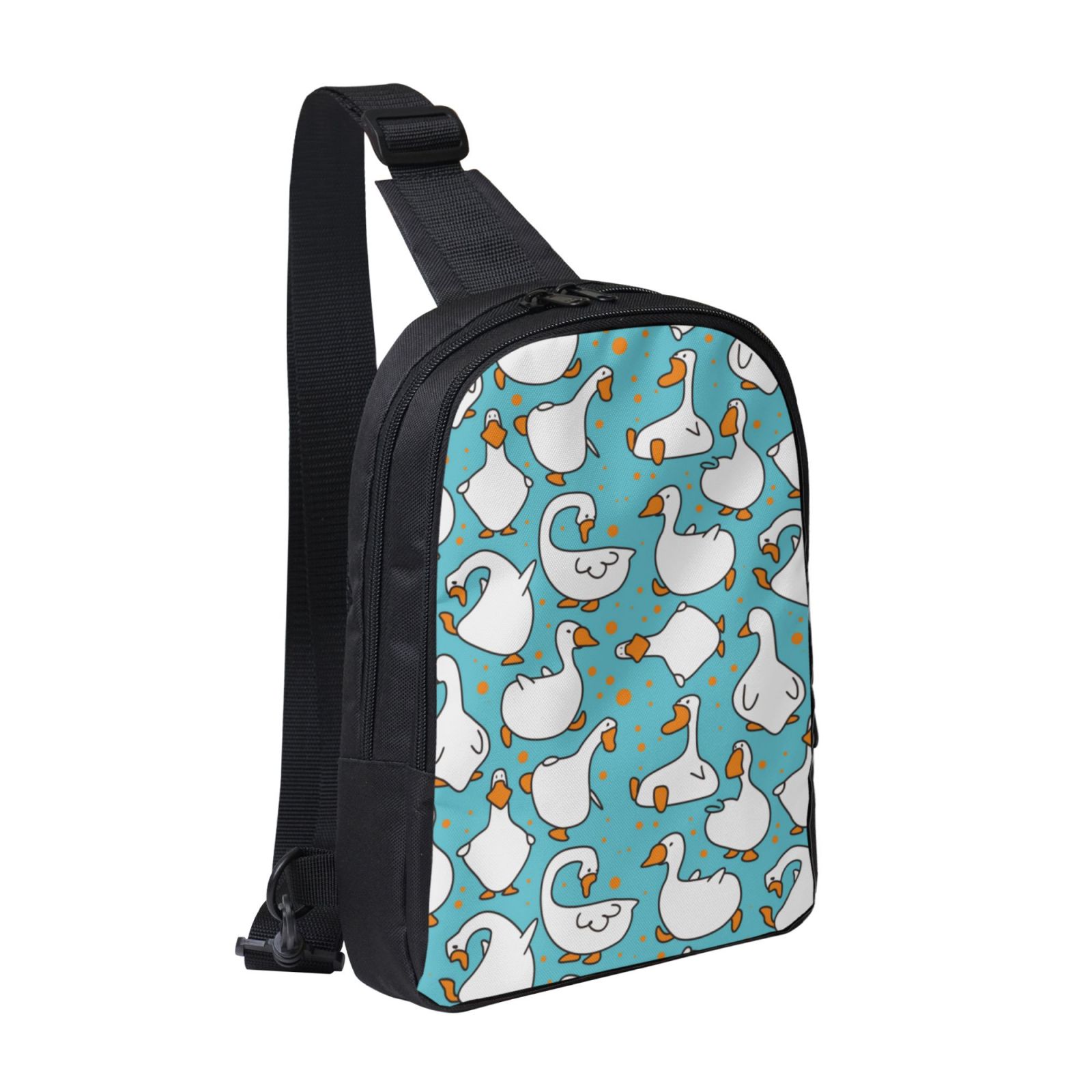 Rocae Cartoon Funny Goose for Lightweight Chest Bag Dual Pocket ...
