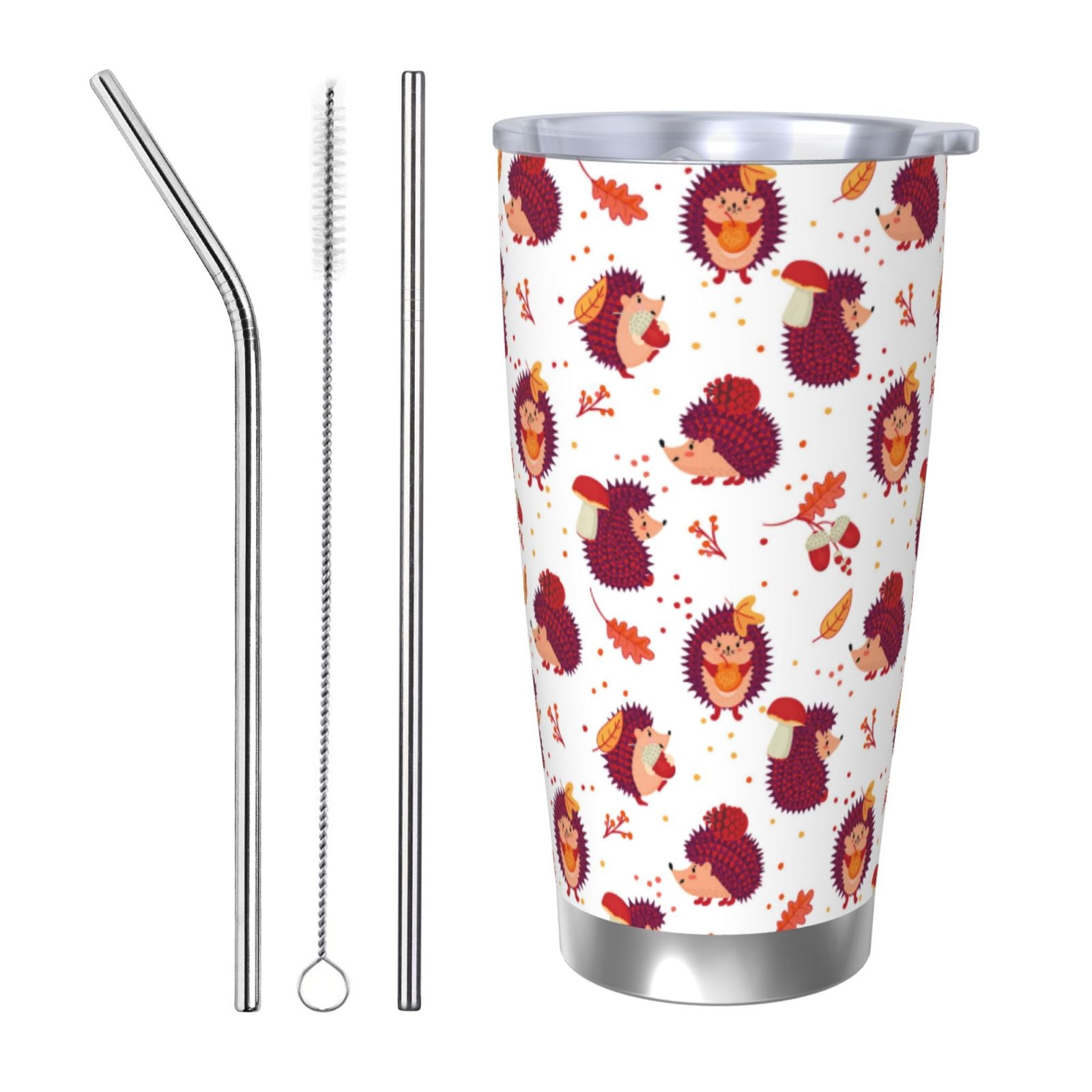 Rocae Cartoon Hedgehogs for 20 Ounces Stainless Steel Insulted Tumbler Car Cup Drink Mug ...