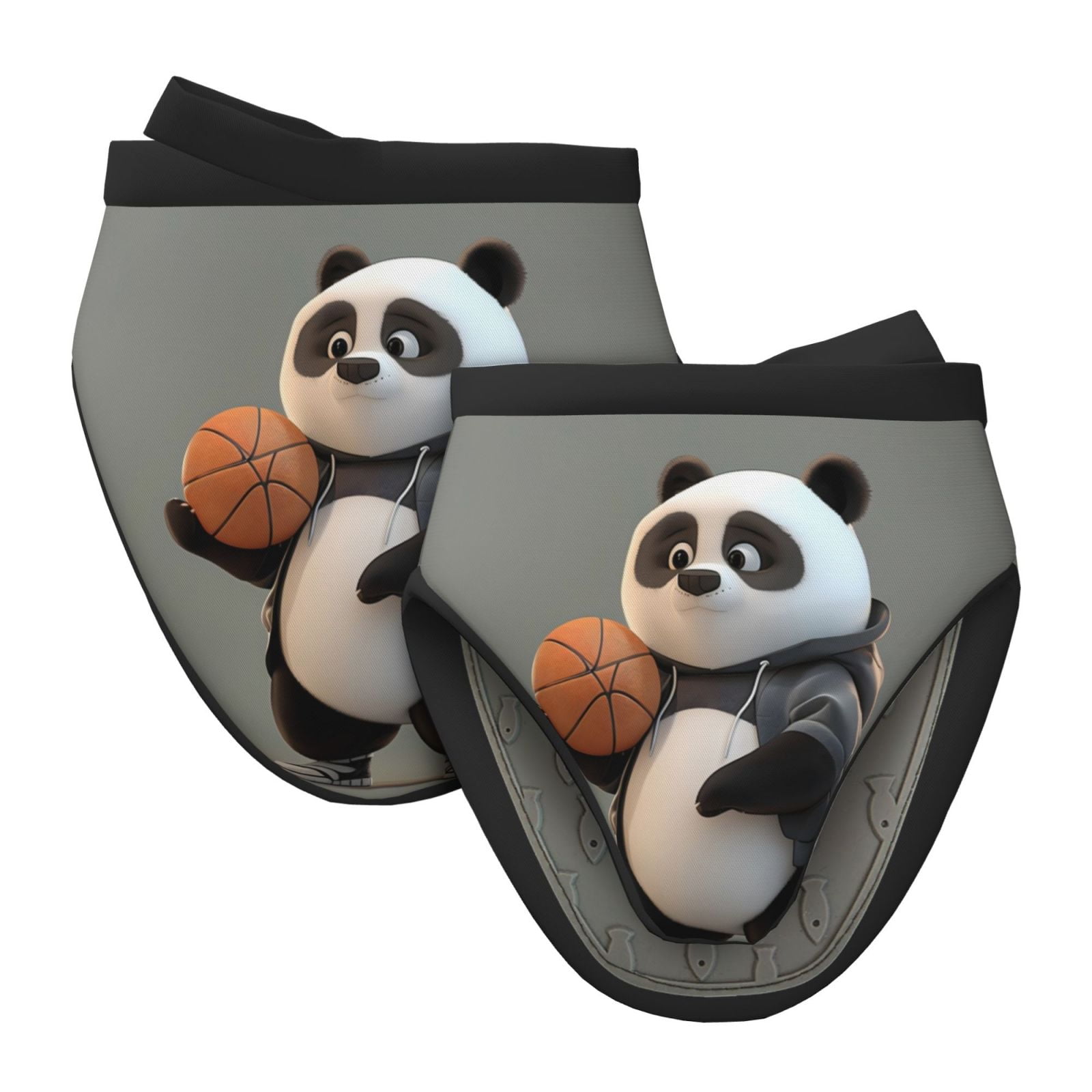 Rocae Cartoon Pandas Basketball for Mini Oven Mitts Rubber Oven Glove ...